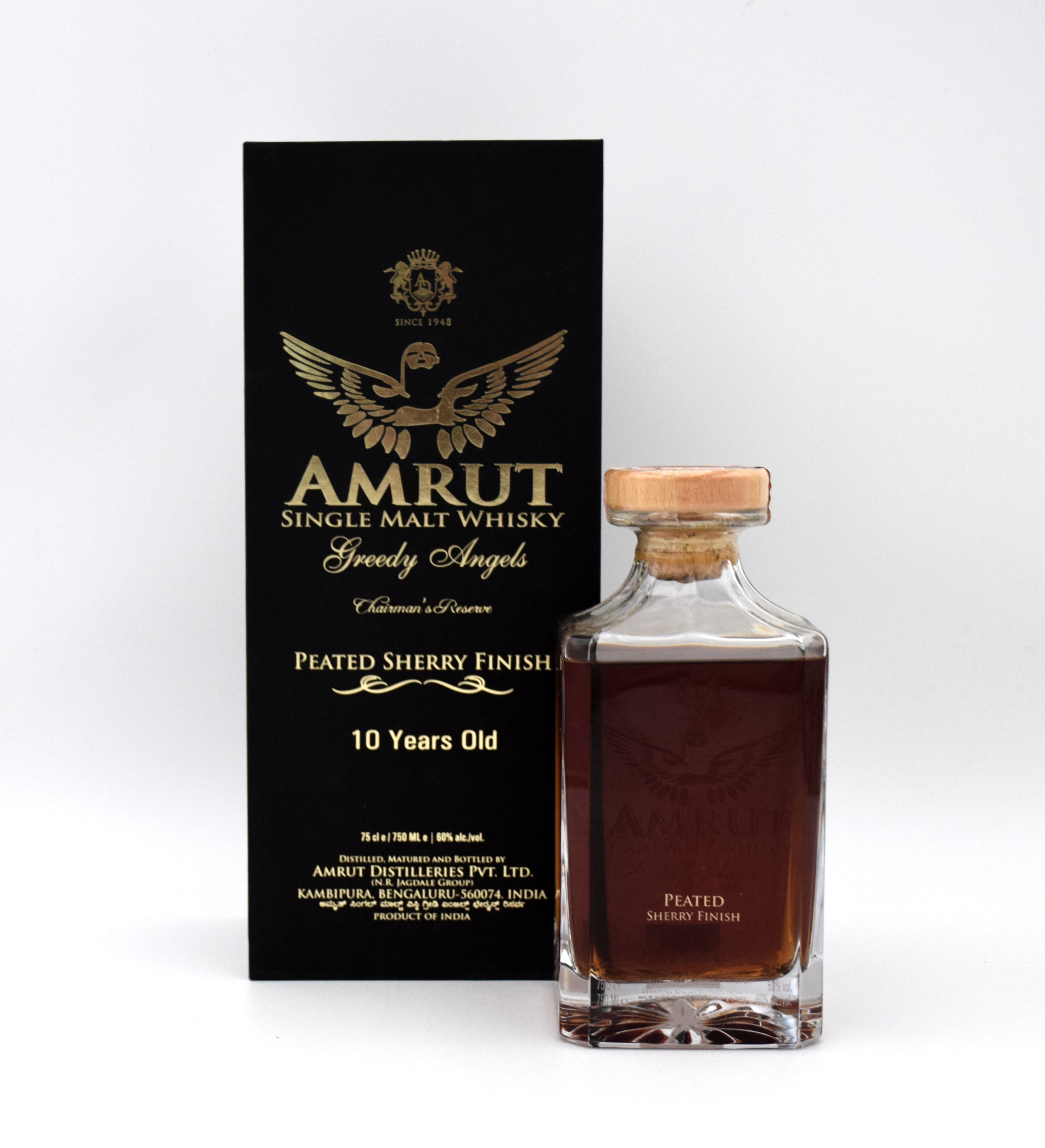 Amrut 'Greedy Angels' Chairmans Reserve Peated Sherry Finish 10 Year S ...