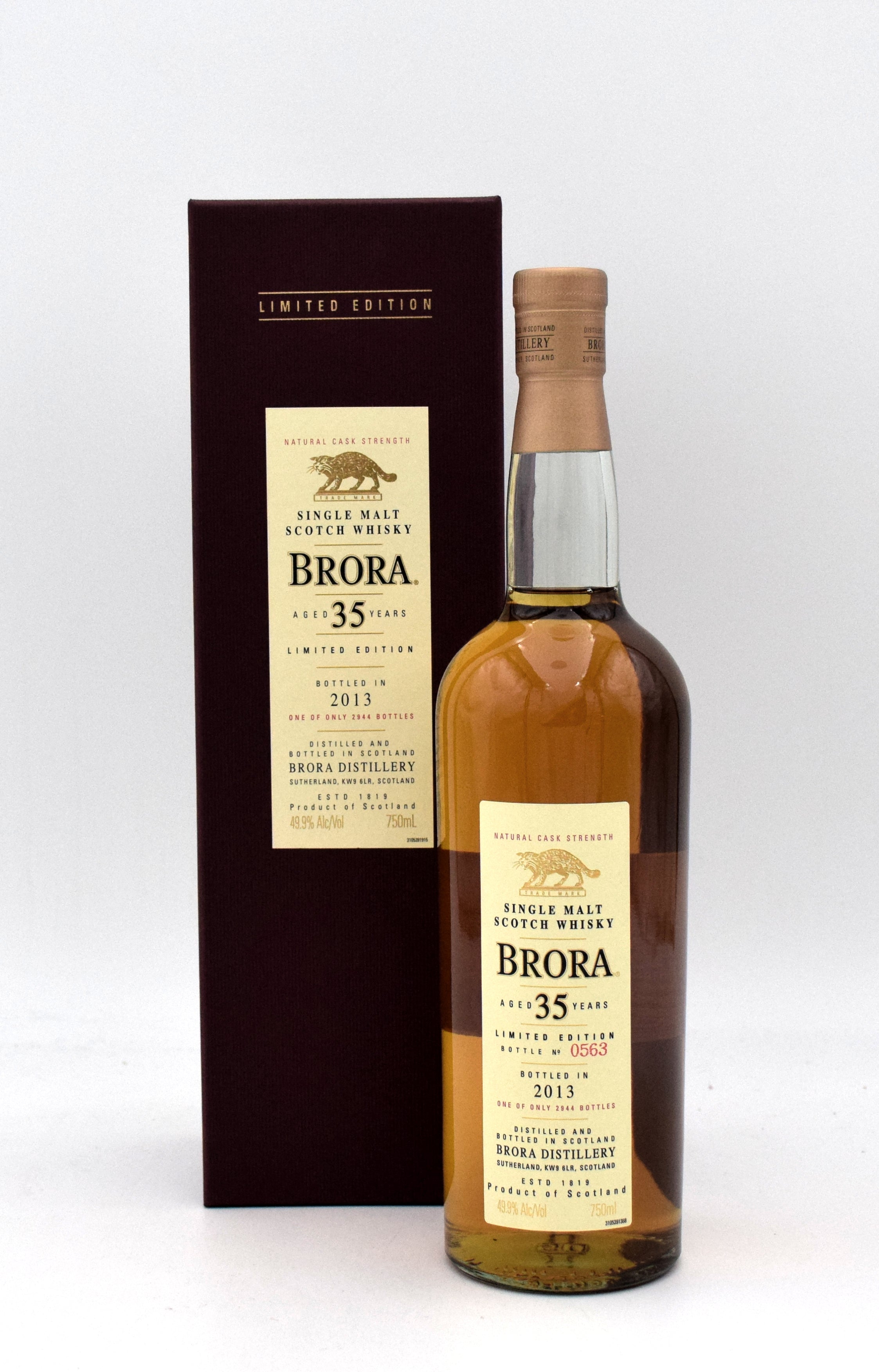 Brora 35 Year Natural Cask Strength Scotch Whisky 2013 12th Release ...