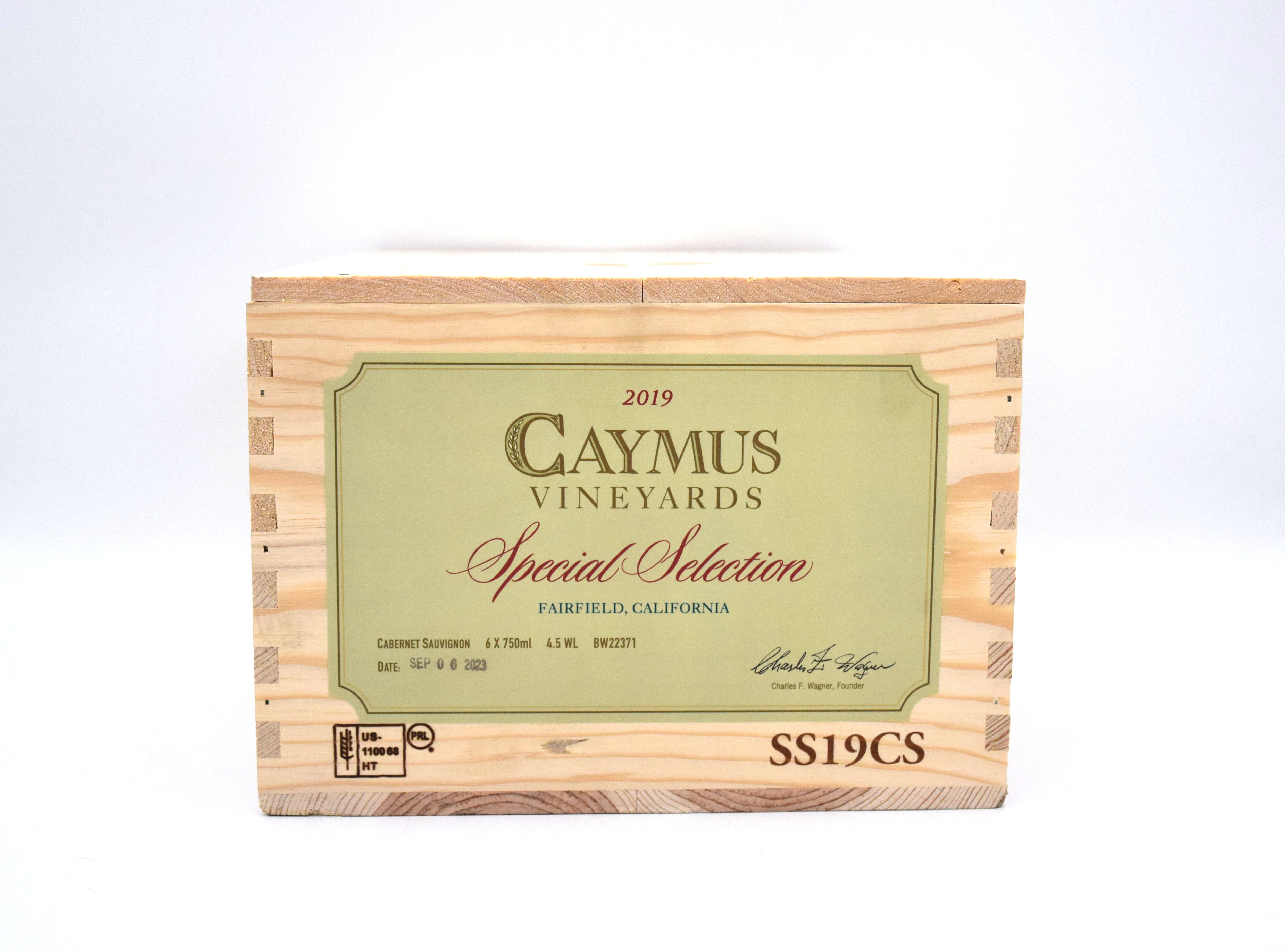 2019 Caymus Vineyards Special Selection Cabernet Sauvignon (Case of 6 ...