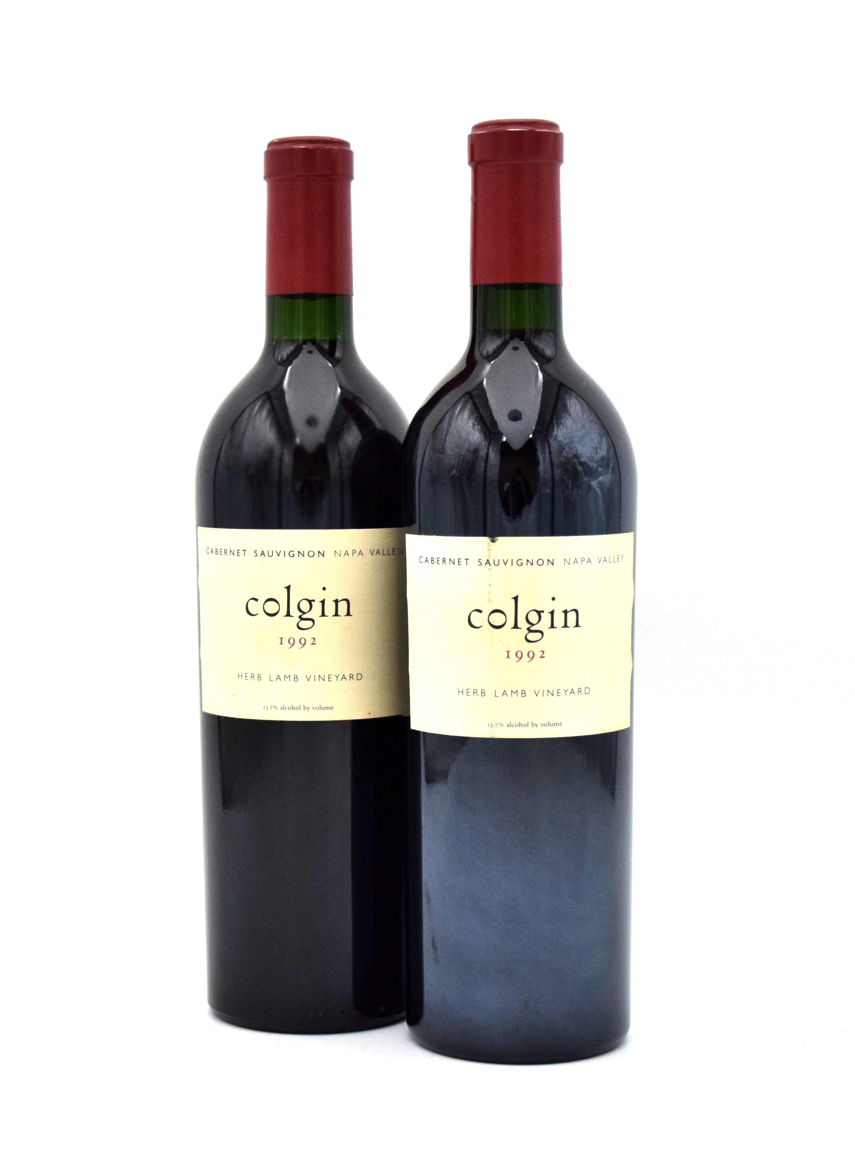 1992 Colgin Cellars 'Herb Lamb Vineyard' Cabernet Sauvignon (Stained L ...