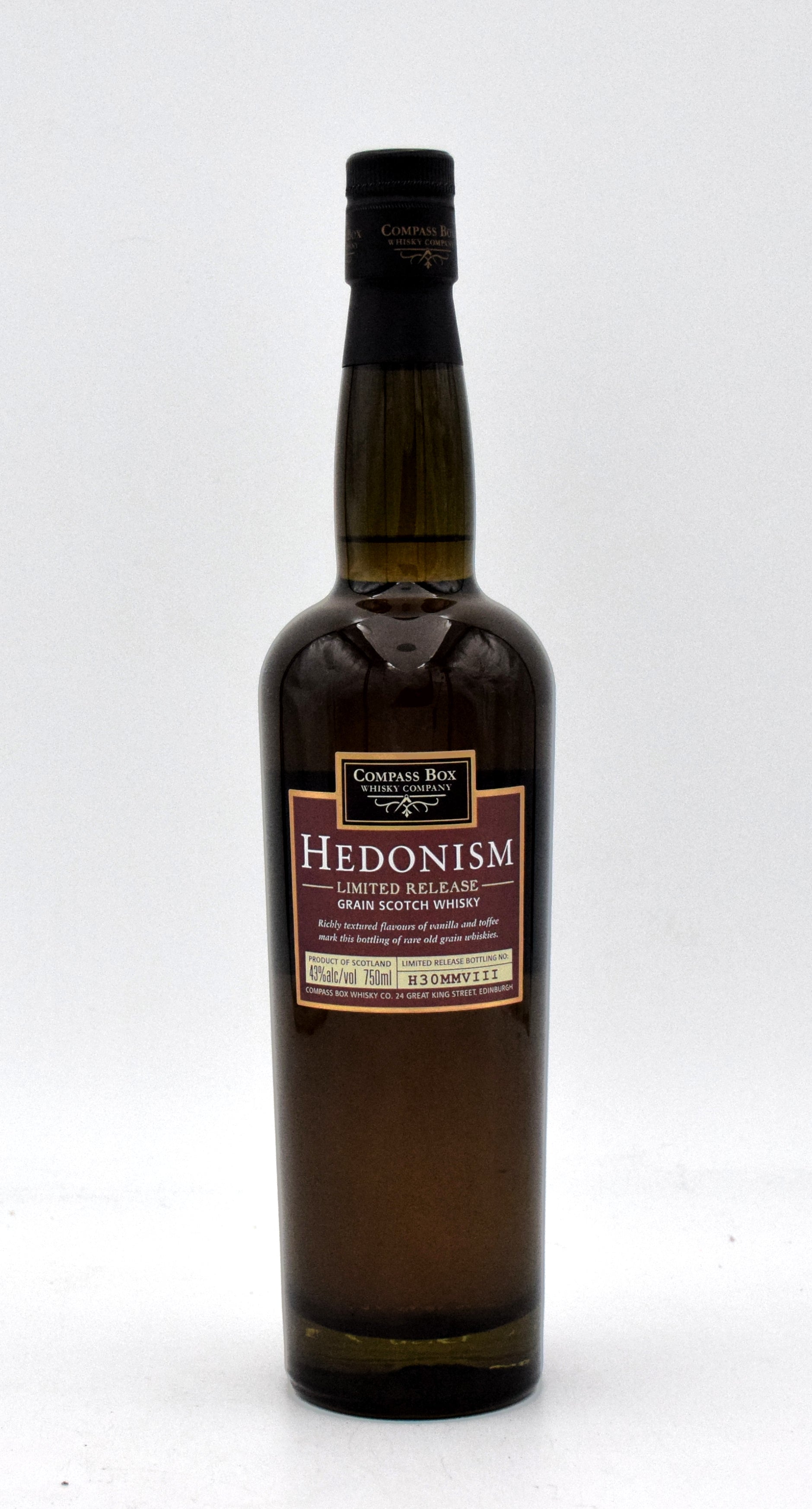 Compass Box Hedonism Scotch Whisky (Older Version) – FineLiquors