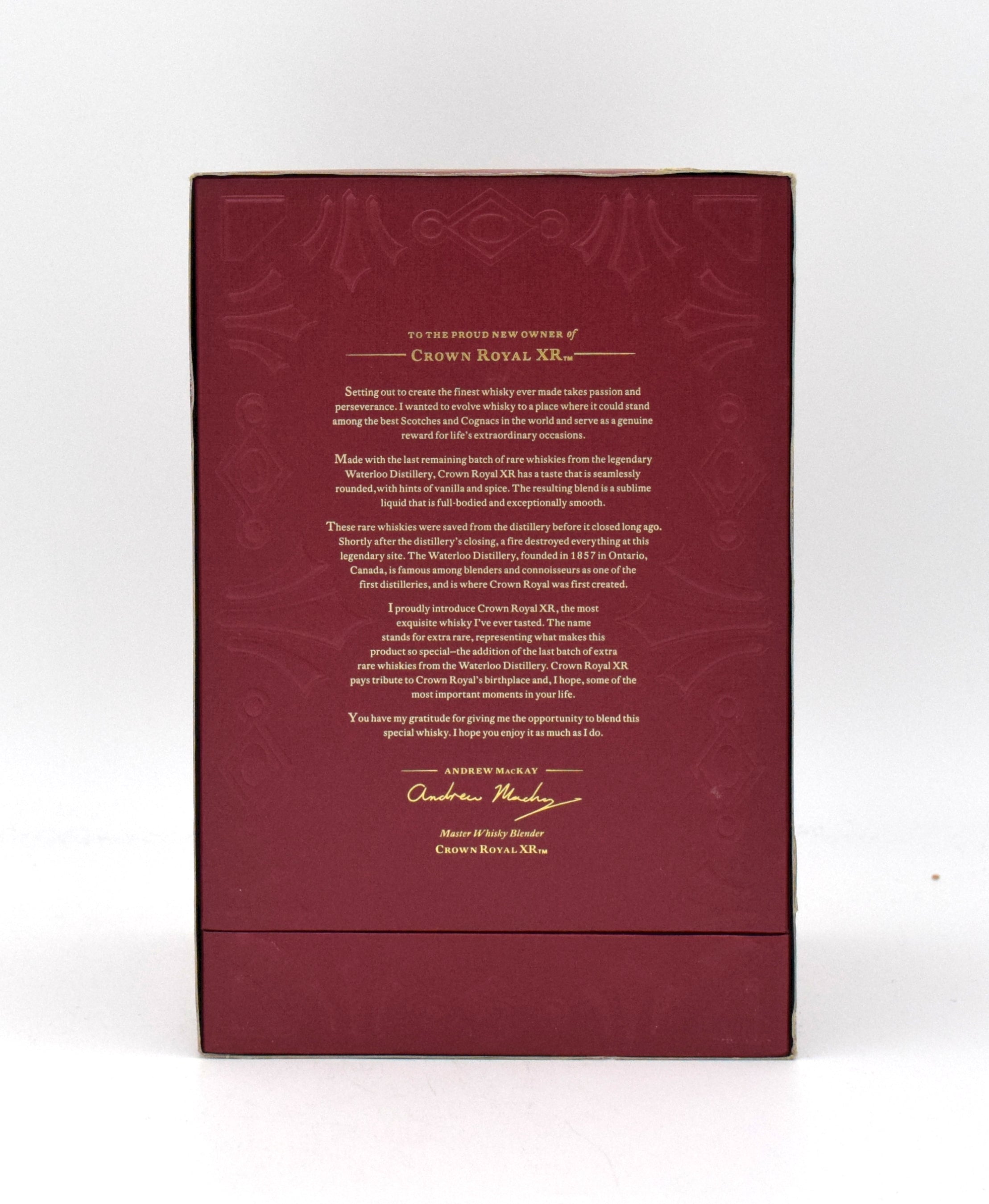 Crown Royal XR Extra Rare Whiskey (Red Box Waterloo) – FineLiquors