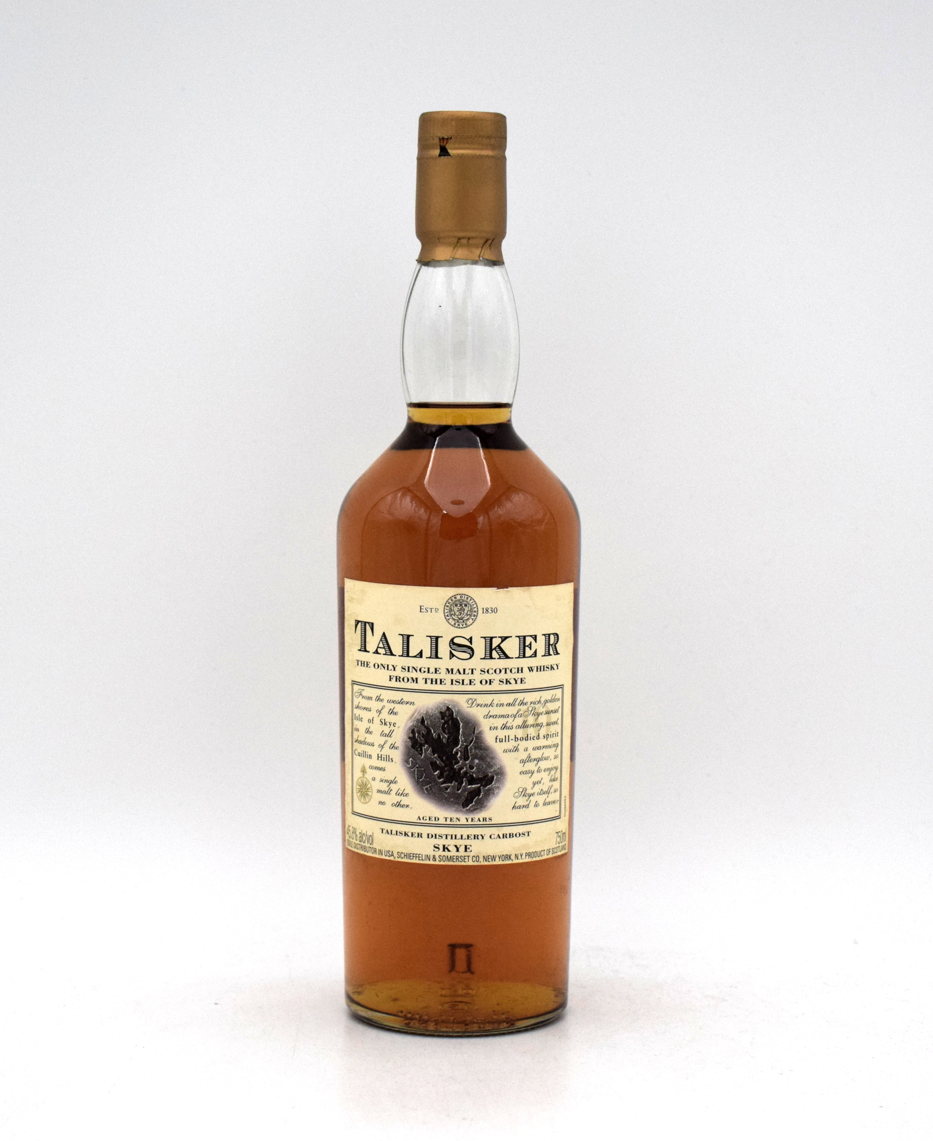 Talisker 10 Year Single Malt Scotch (Stone Label) – FineLiquors