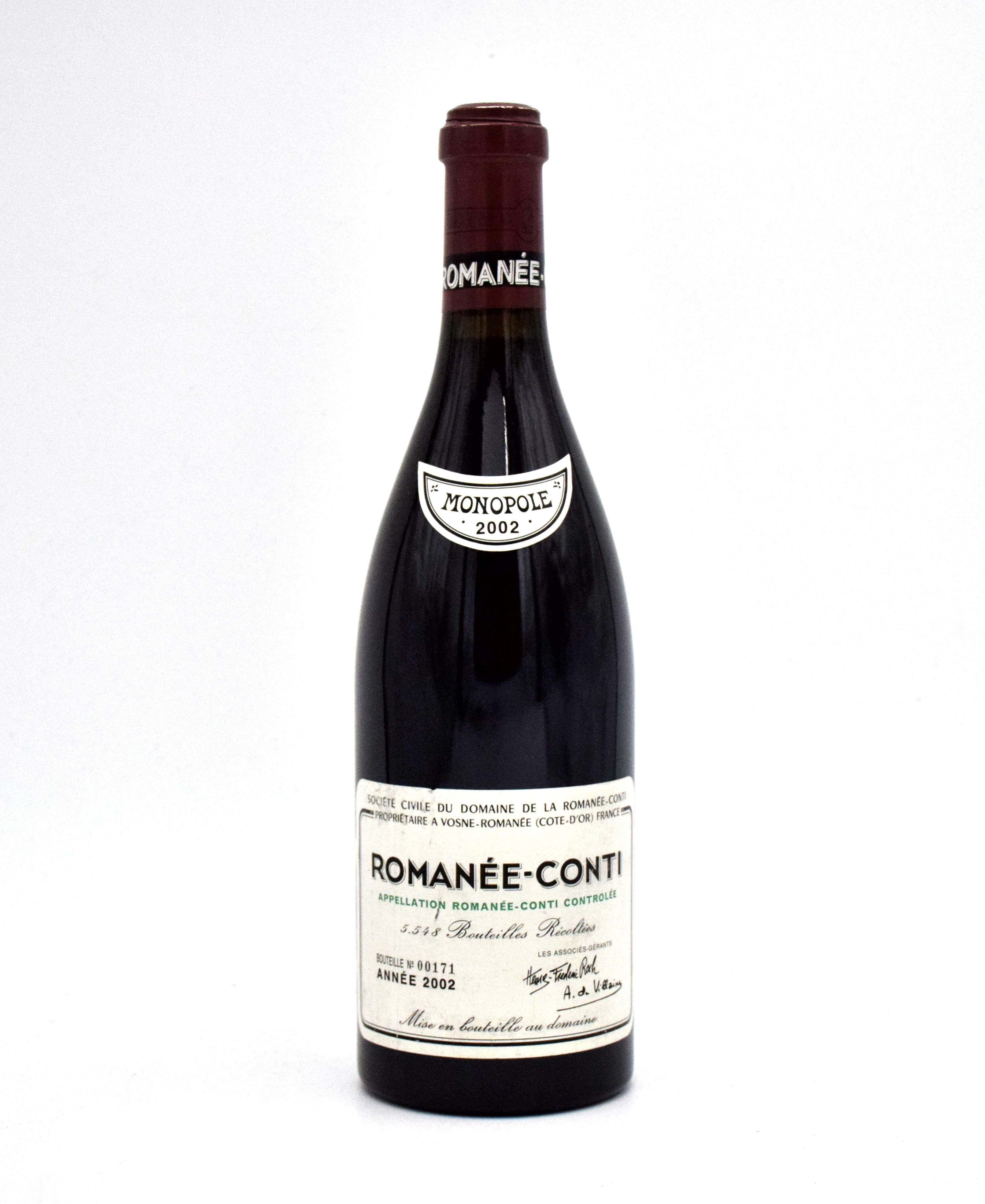 2002 Domaine de la Romanee-Conti Romanee-Conti Grand Cru – FineLiquors