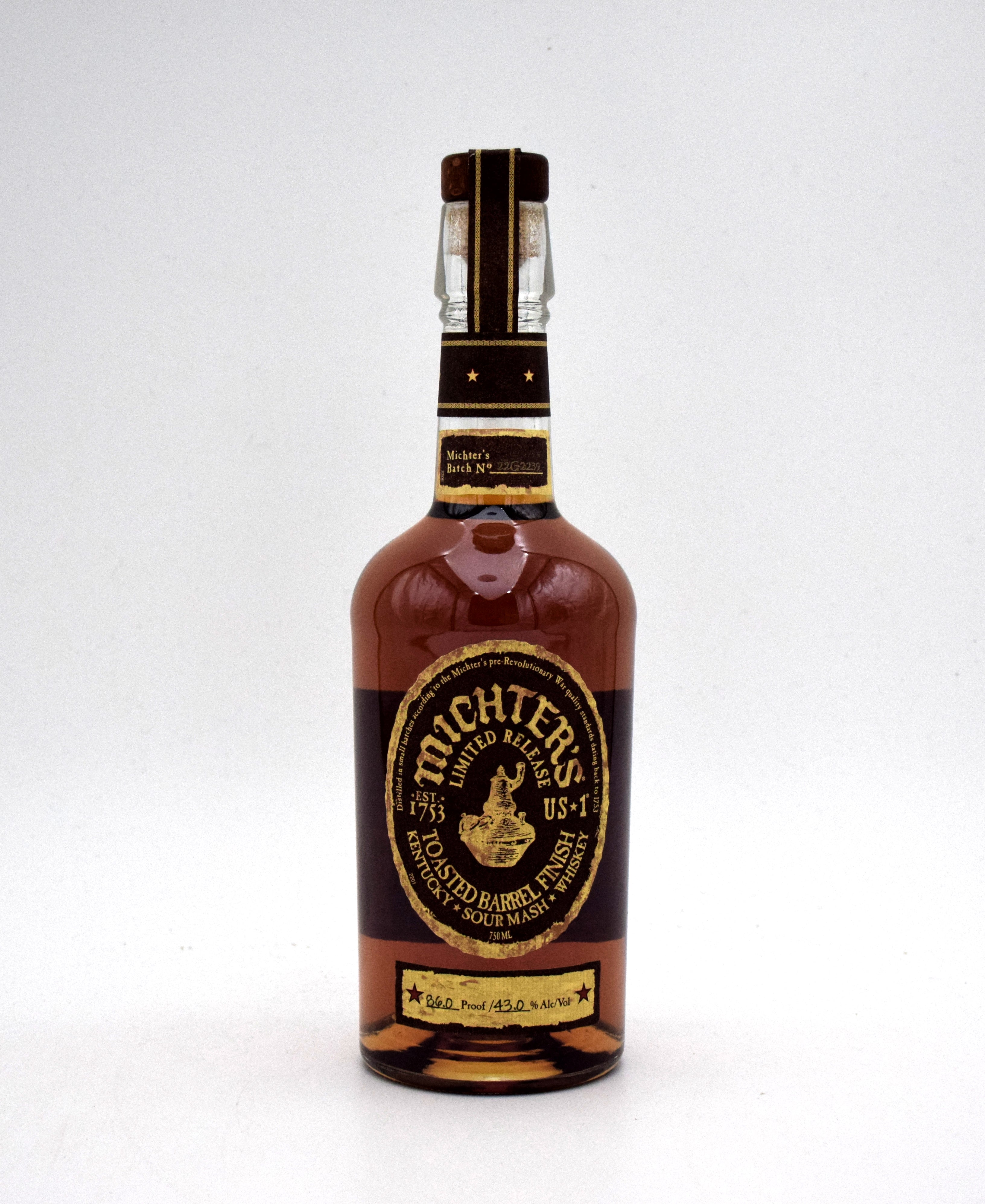 Michter's US-1 Toasted Barrel Finish Sour Mash 86 Proof (2022 release ...