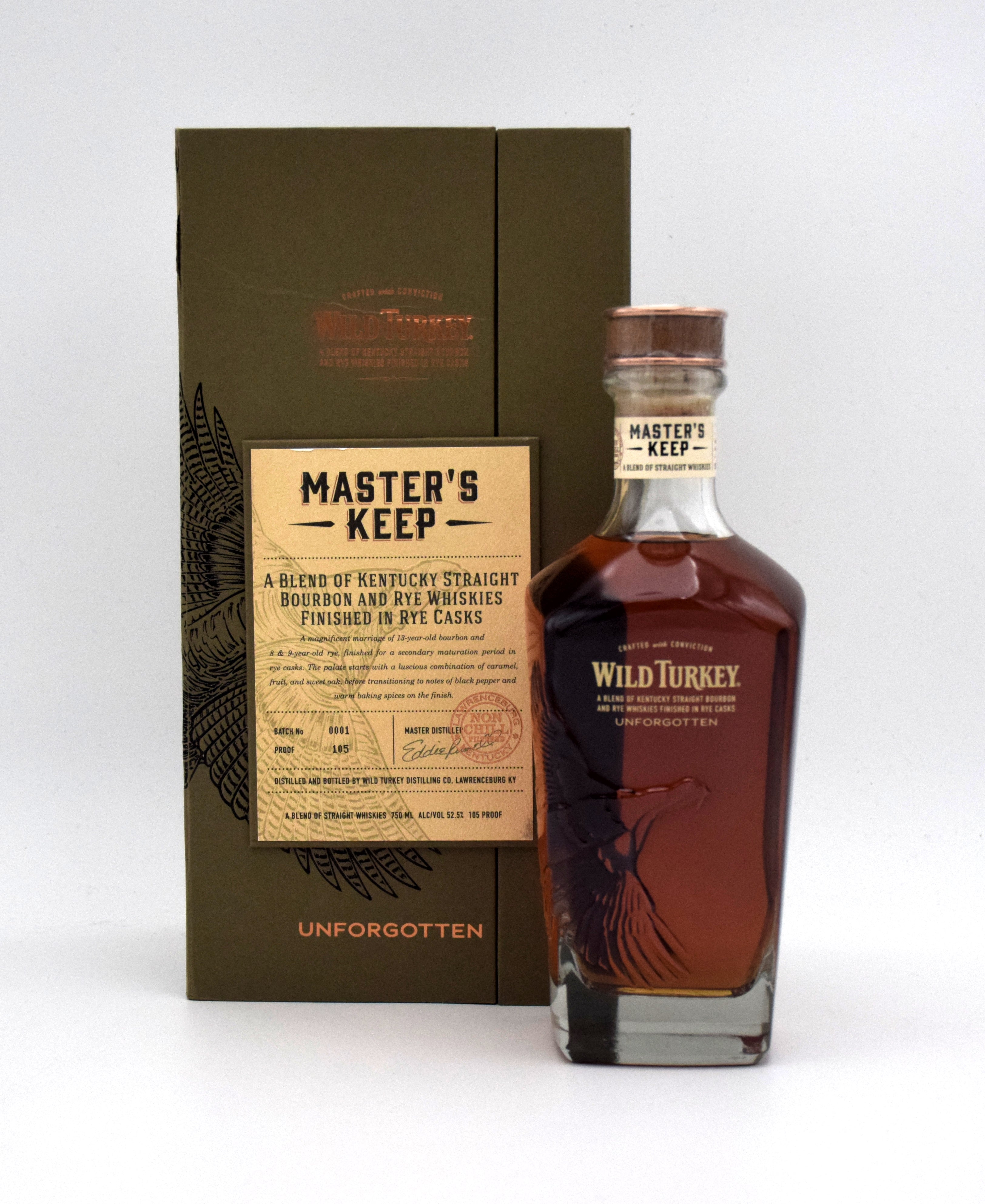 Wild Turkey 'Master's Keep' Unforgotten Kentucky Blended Bourbon and R ...