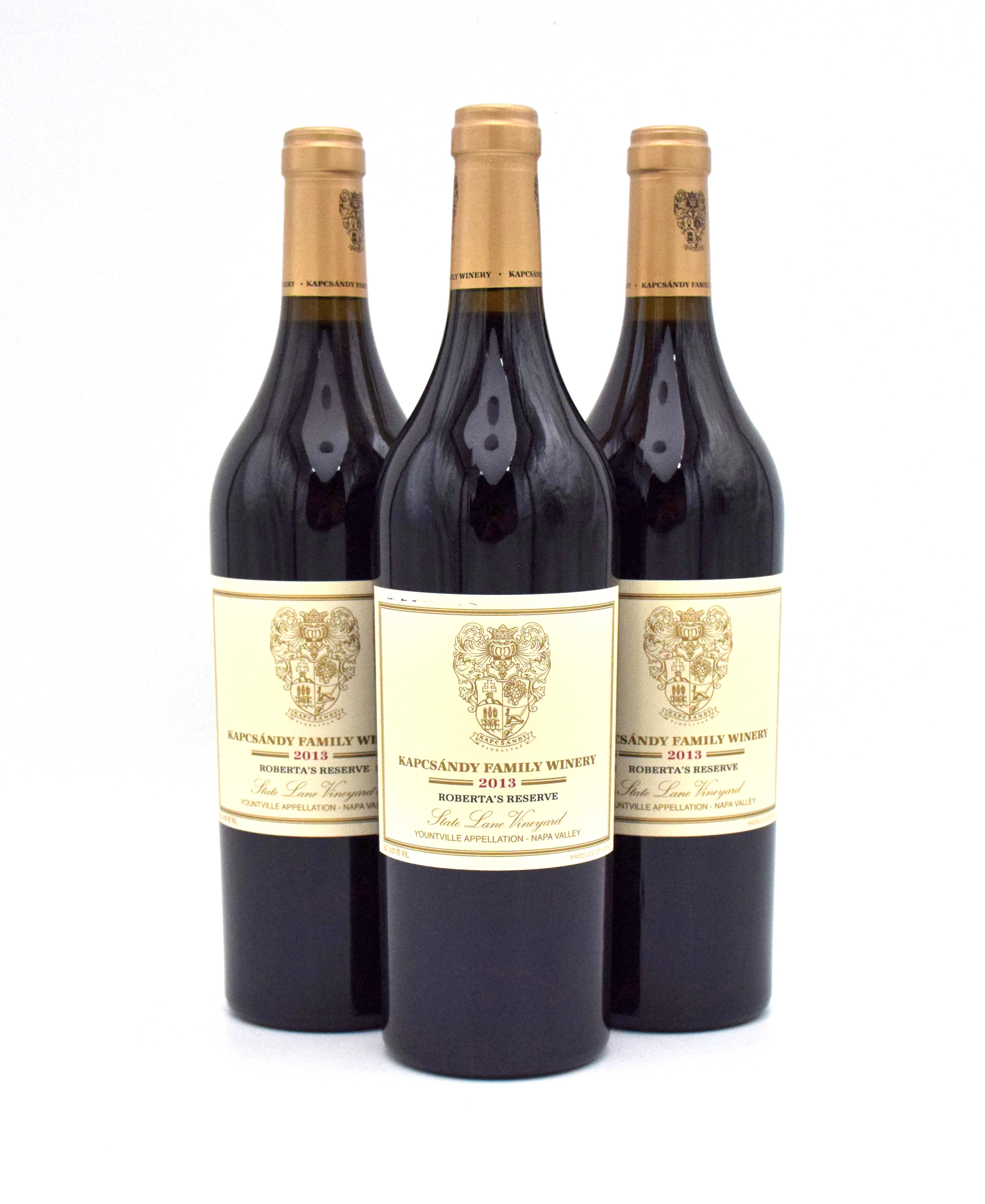2013 Kapcsandy Family Winery State Lane Vineyard Roberta's Reserve ...
