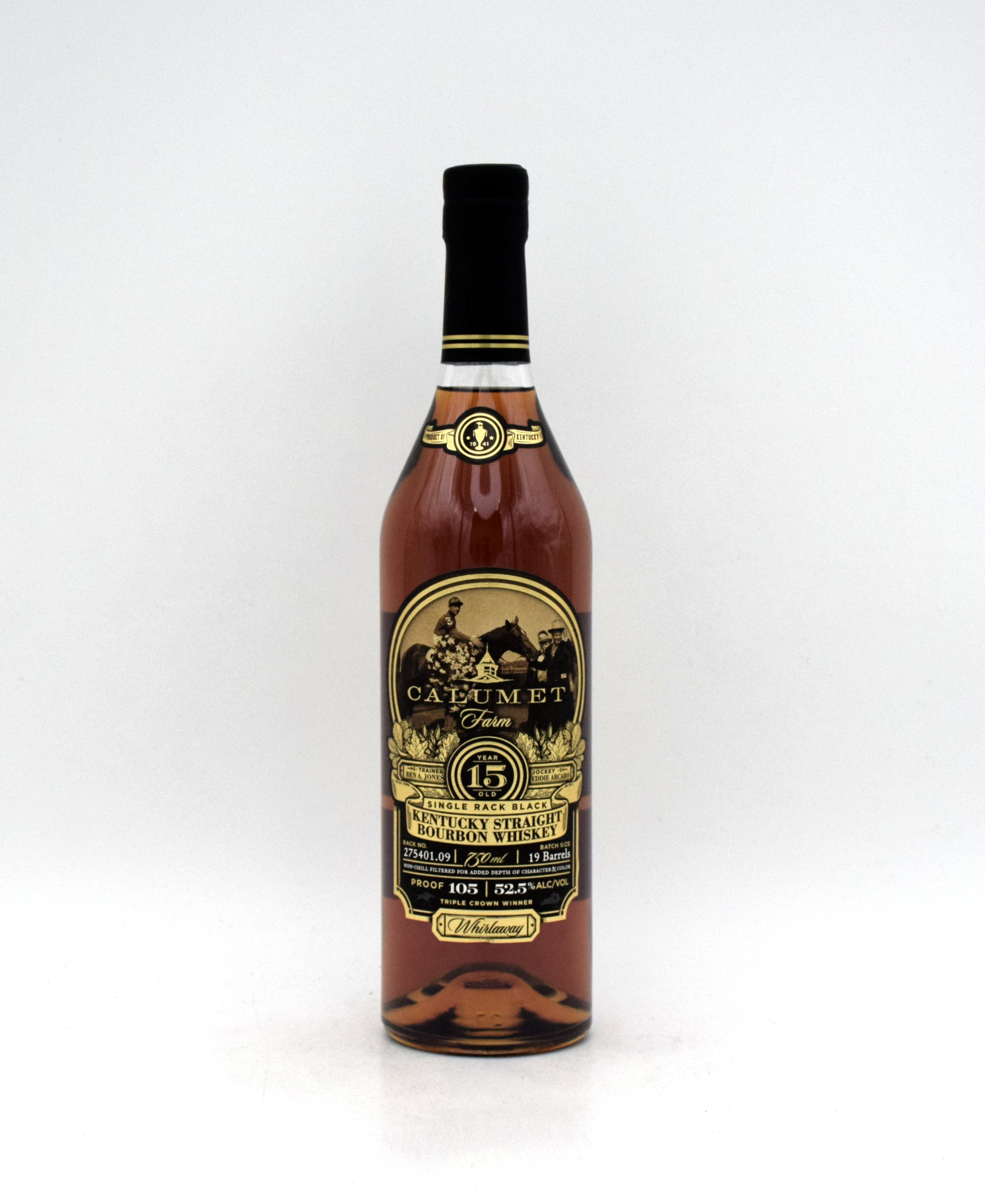 Calumet Farm 15 Year 'Single Rack Black' Bourbon – FineLiquors