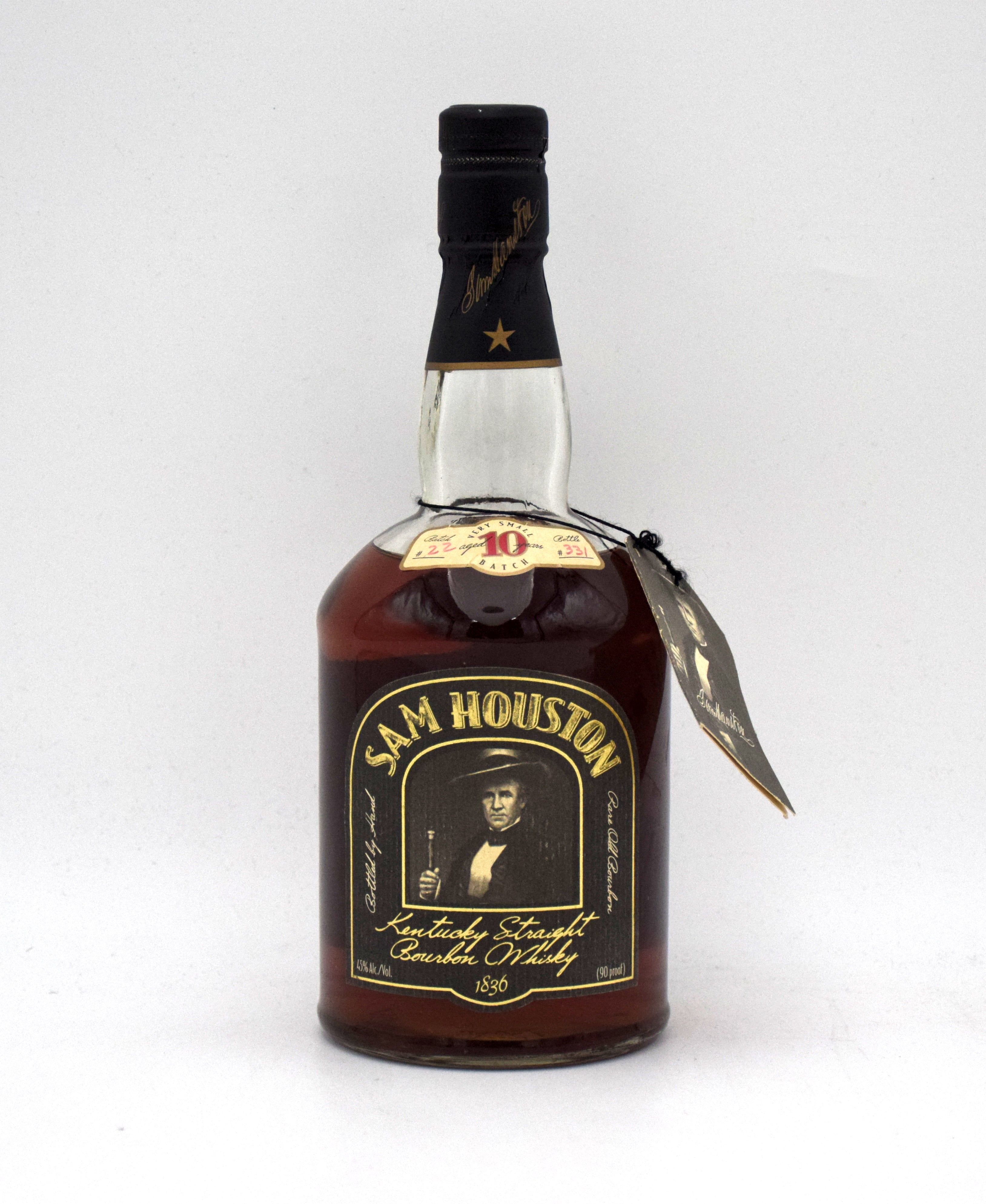 Sam Houston 10 Year Very Small Batch Kentucky Bourbon (Older Release ...