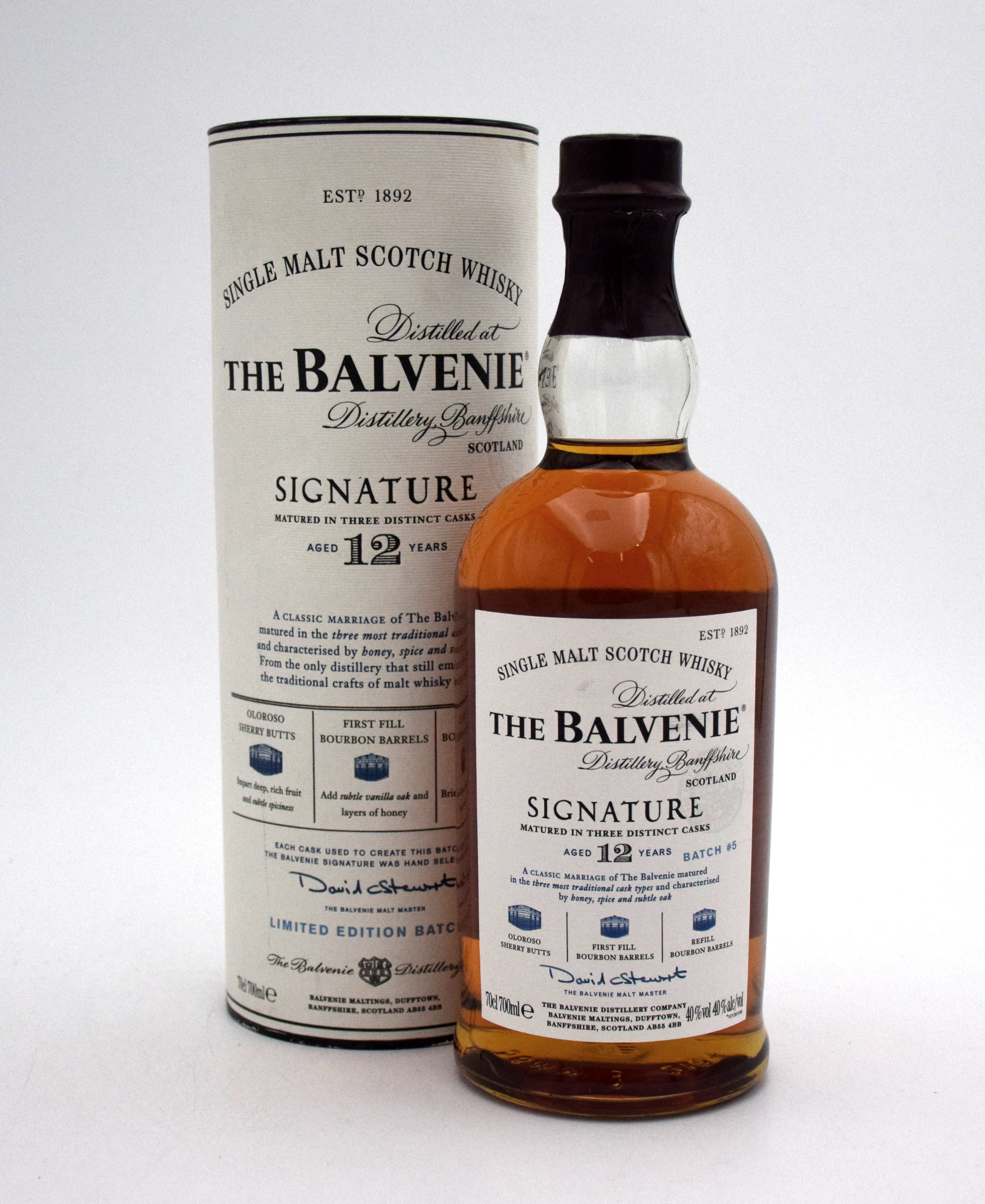 Balvenie 'Signature' 12 Year Single Malt Scotch (Batch #5) – FineLiquors