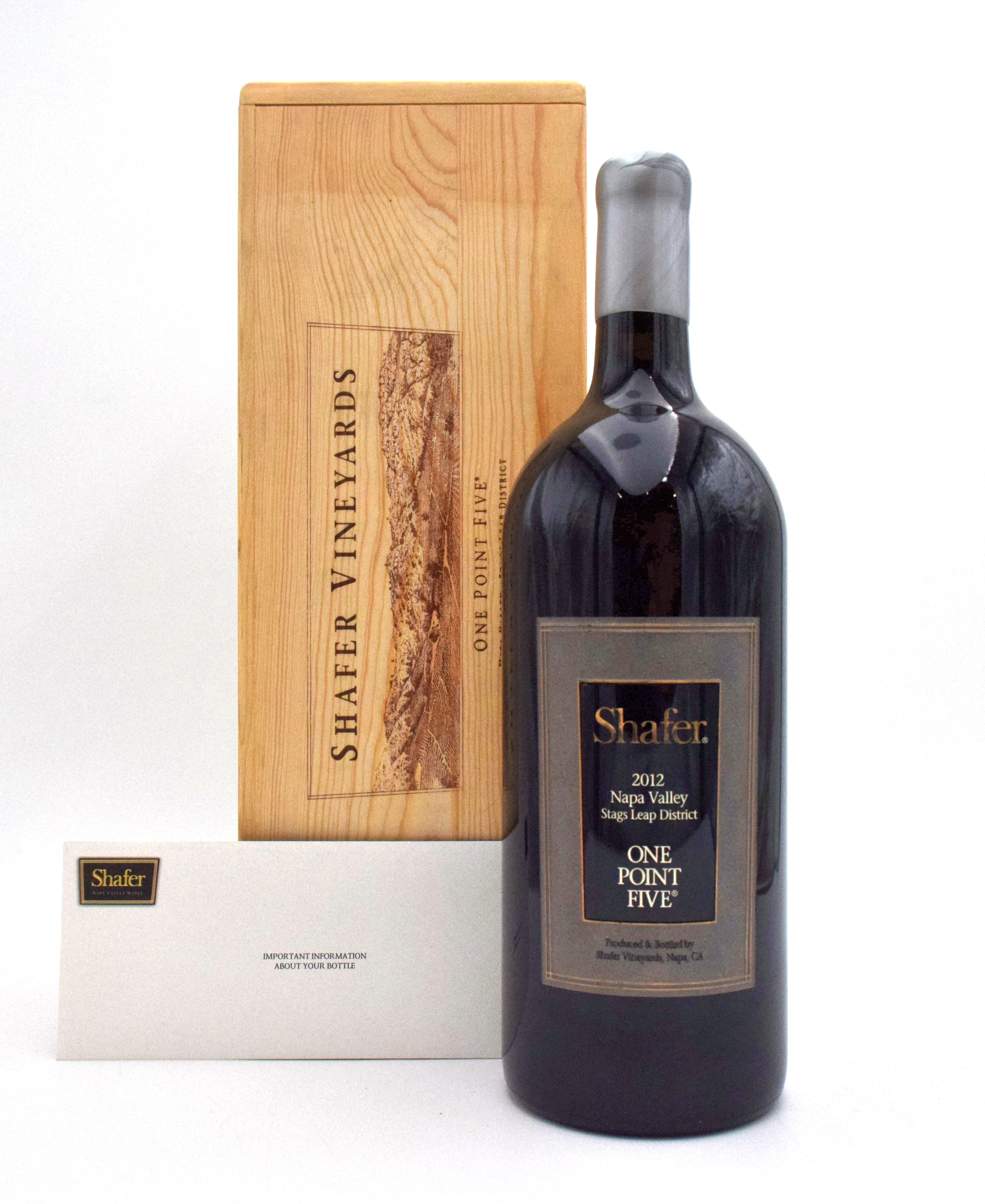 2012 Shafer Vineyards One Point Five Cabernet Sauvignon (3L) (With Box ...