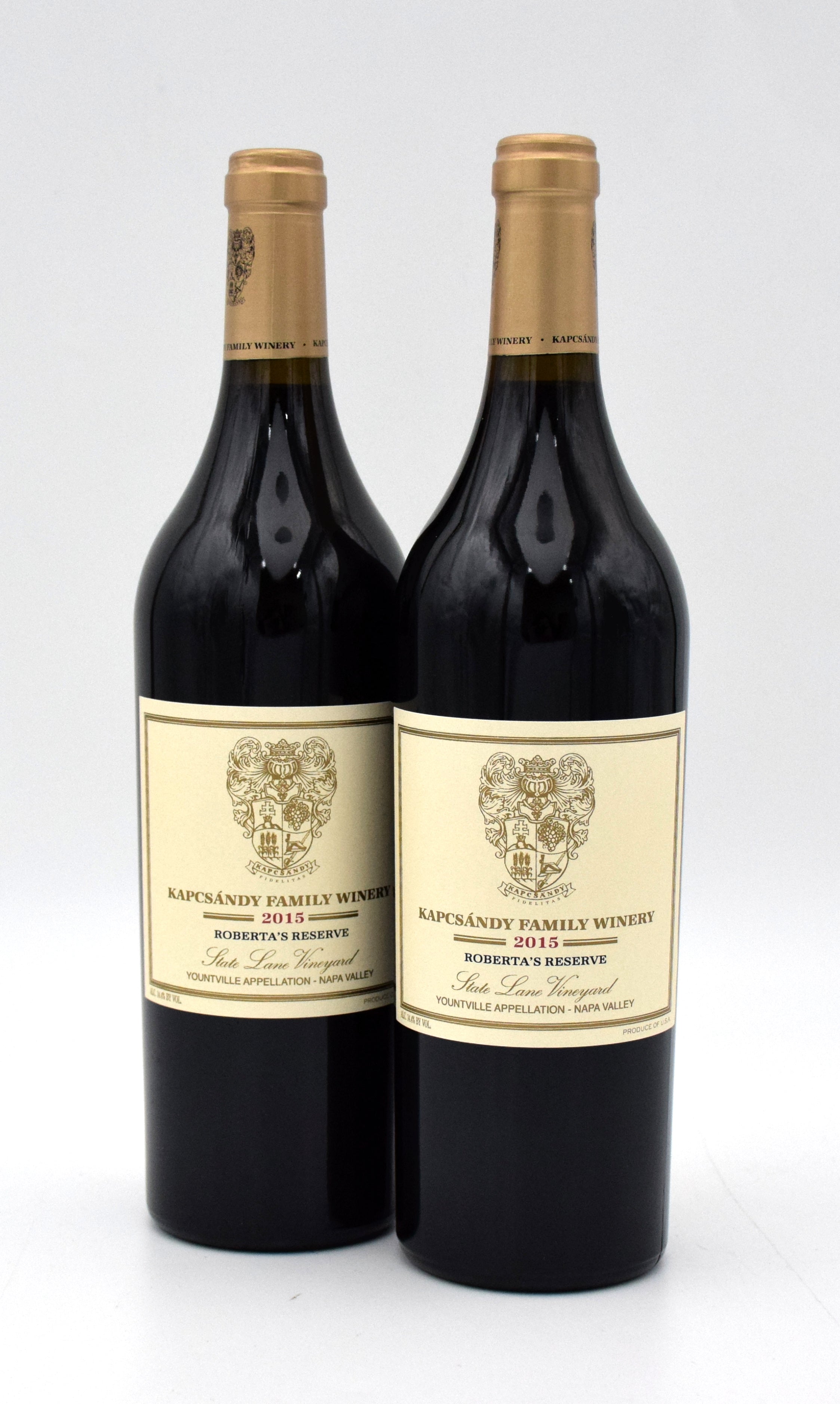 2015 Kapcsandy Family Winery State Lane Vineyard Roberta's Reserve ...