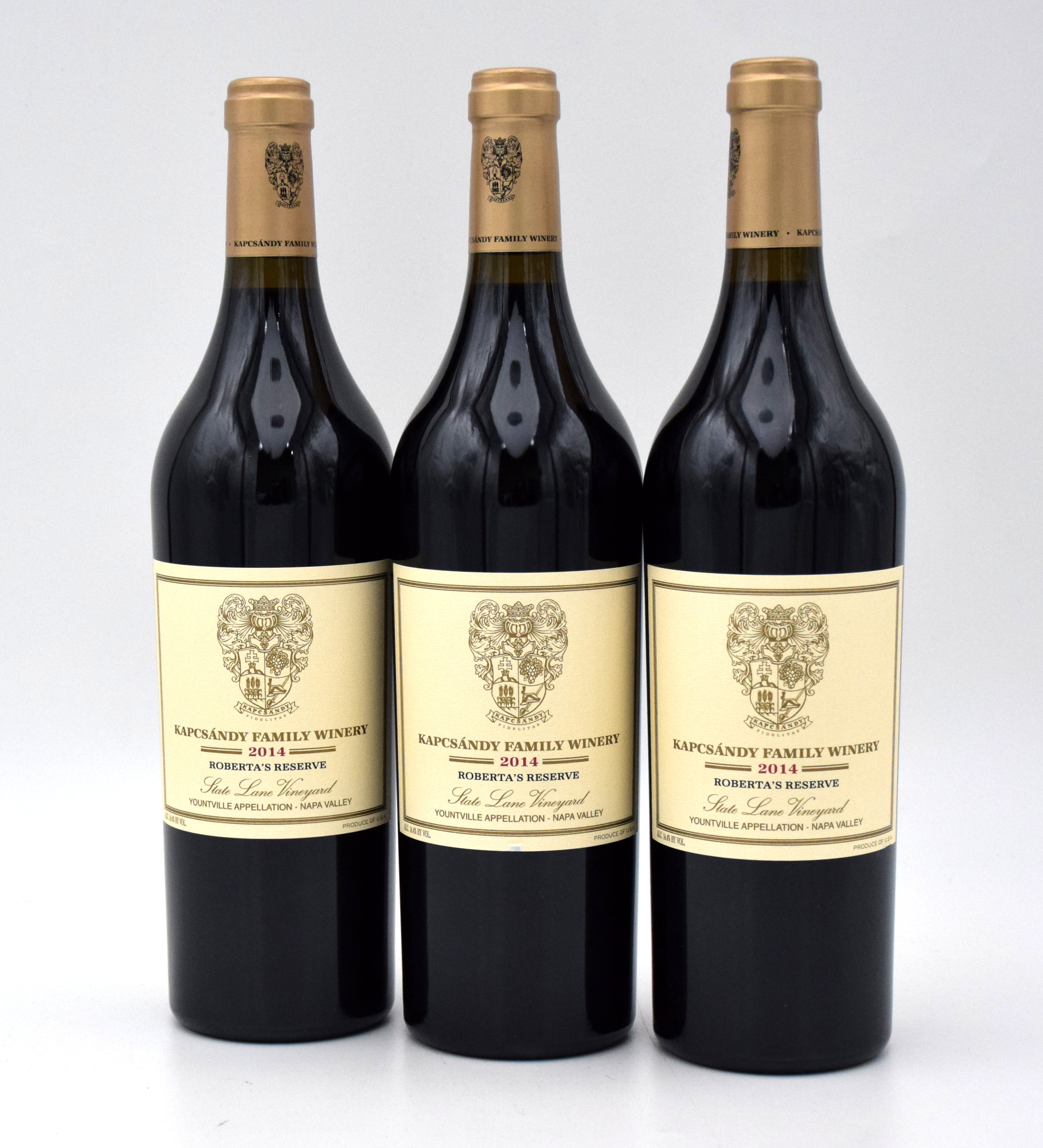 2014 Kapcsandy Family Winery State Lane Vineyard Roberta's Reserve ...