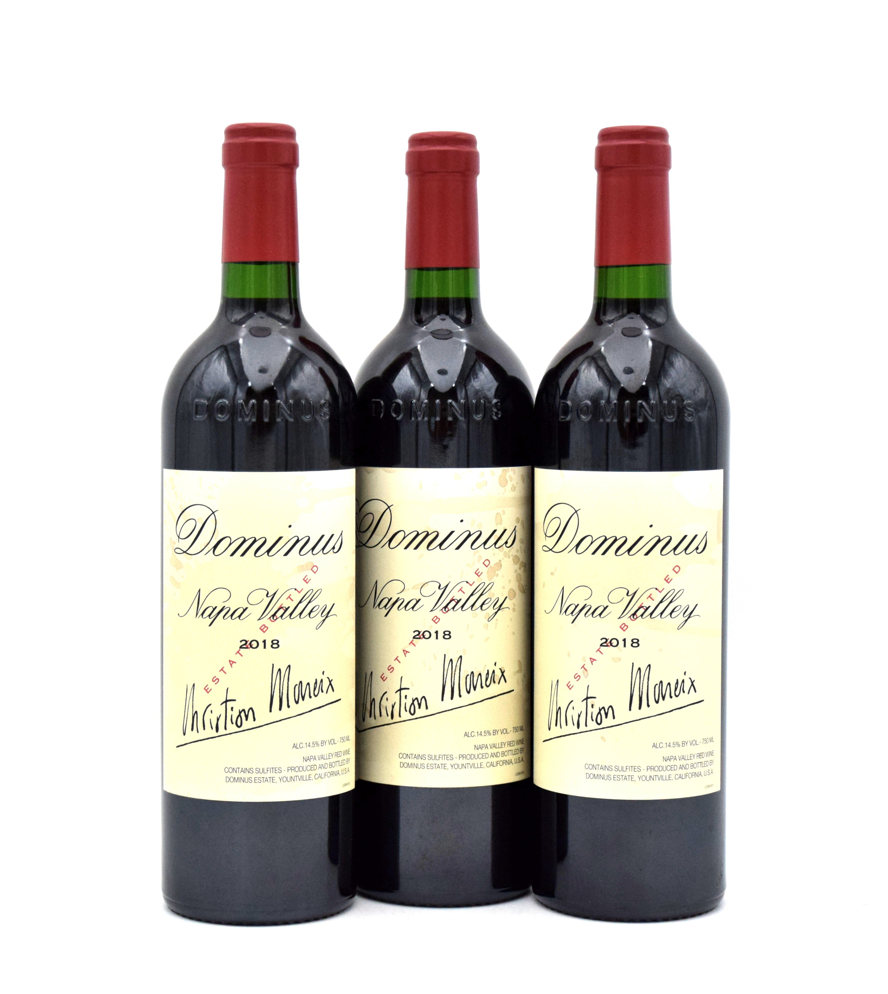 2018 Dominus Estate Christian Moueix (Very Slightly Stained Labels ...