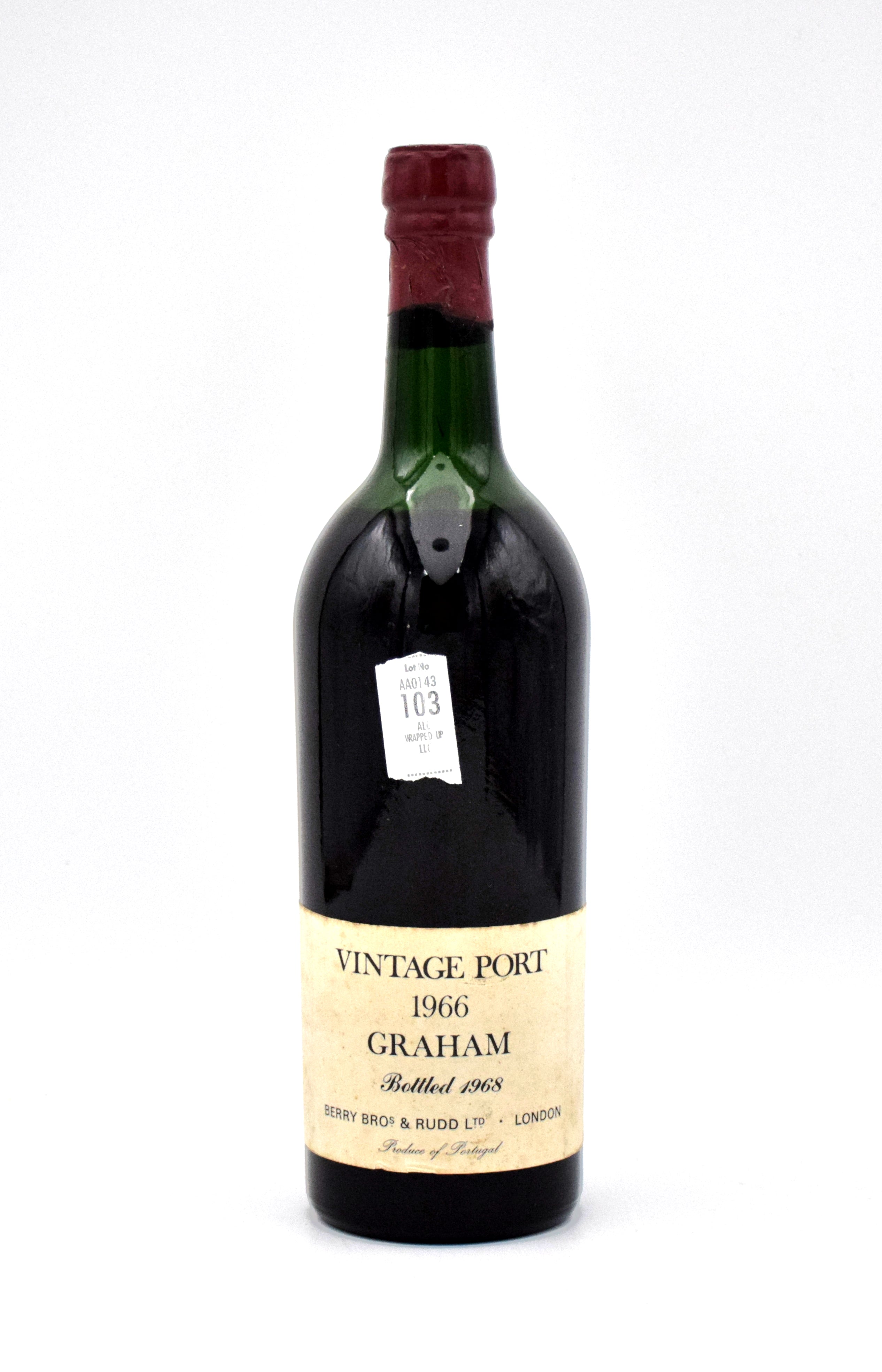 1966 W & J Graham's Vintage Port (High Shoulder) – FineLiquors