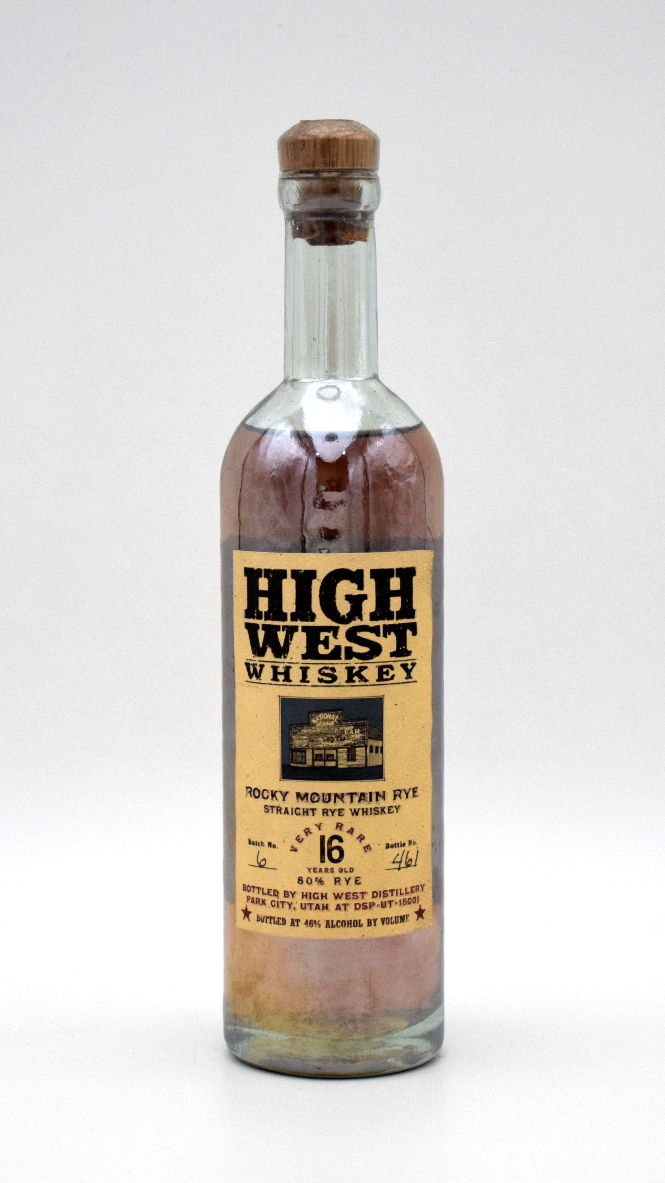 High West Rocky 'Mountain Rye Very Rare' 16 Year Batch #6 Straight Rye ...