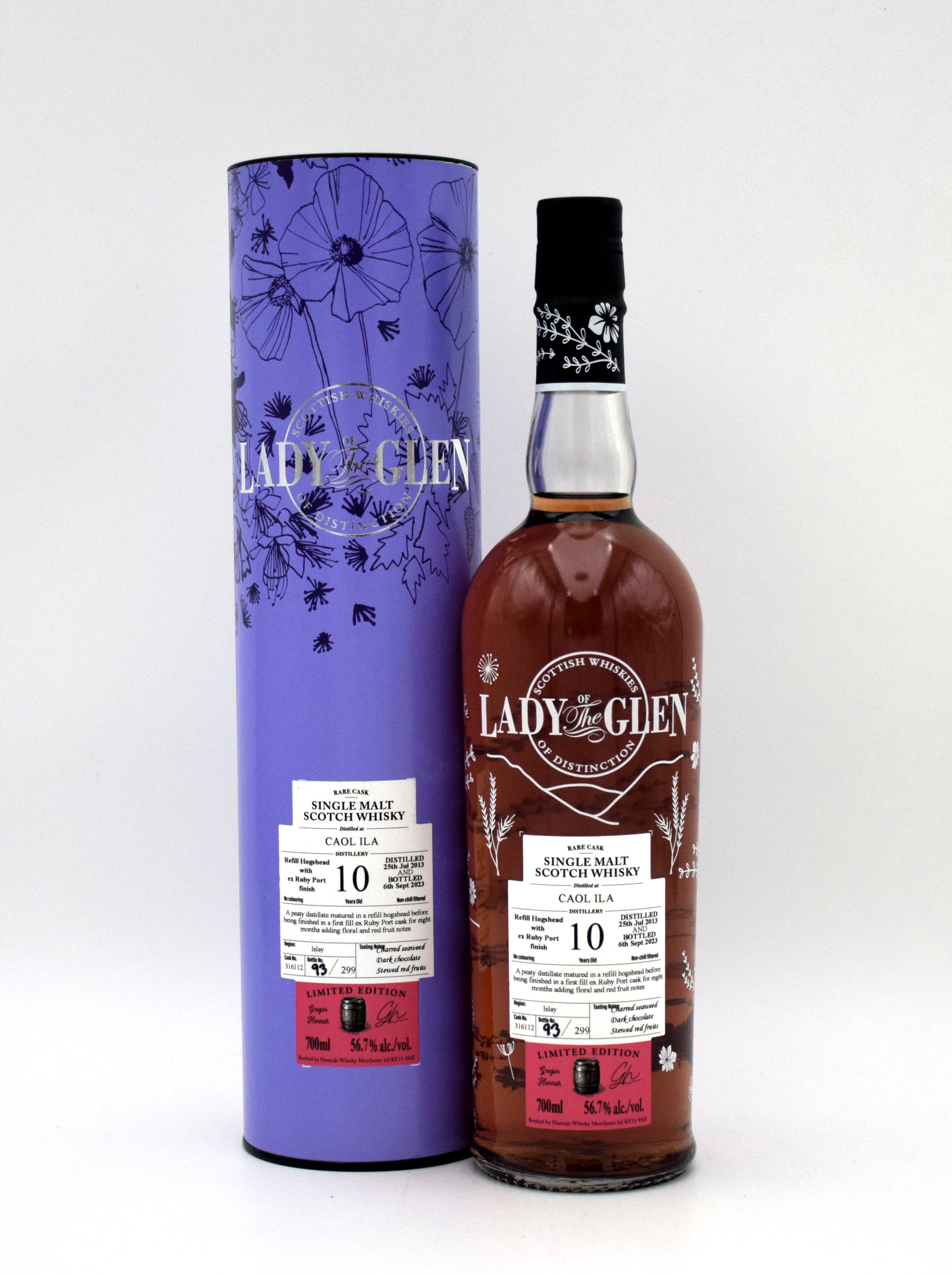 Caol Ila 10 Year 'Lady Of The Glen' Single Malt Scotch (Cask #316112 ...