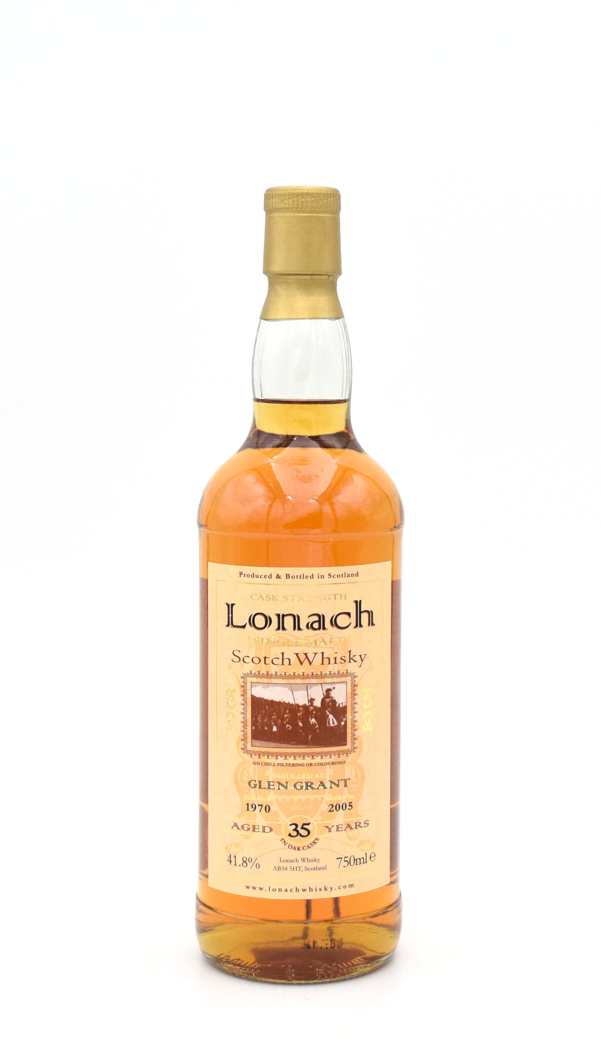 Glen Grant 35 Year Scotch Whisky, Lonach (1970 release) – FineLiquors