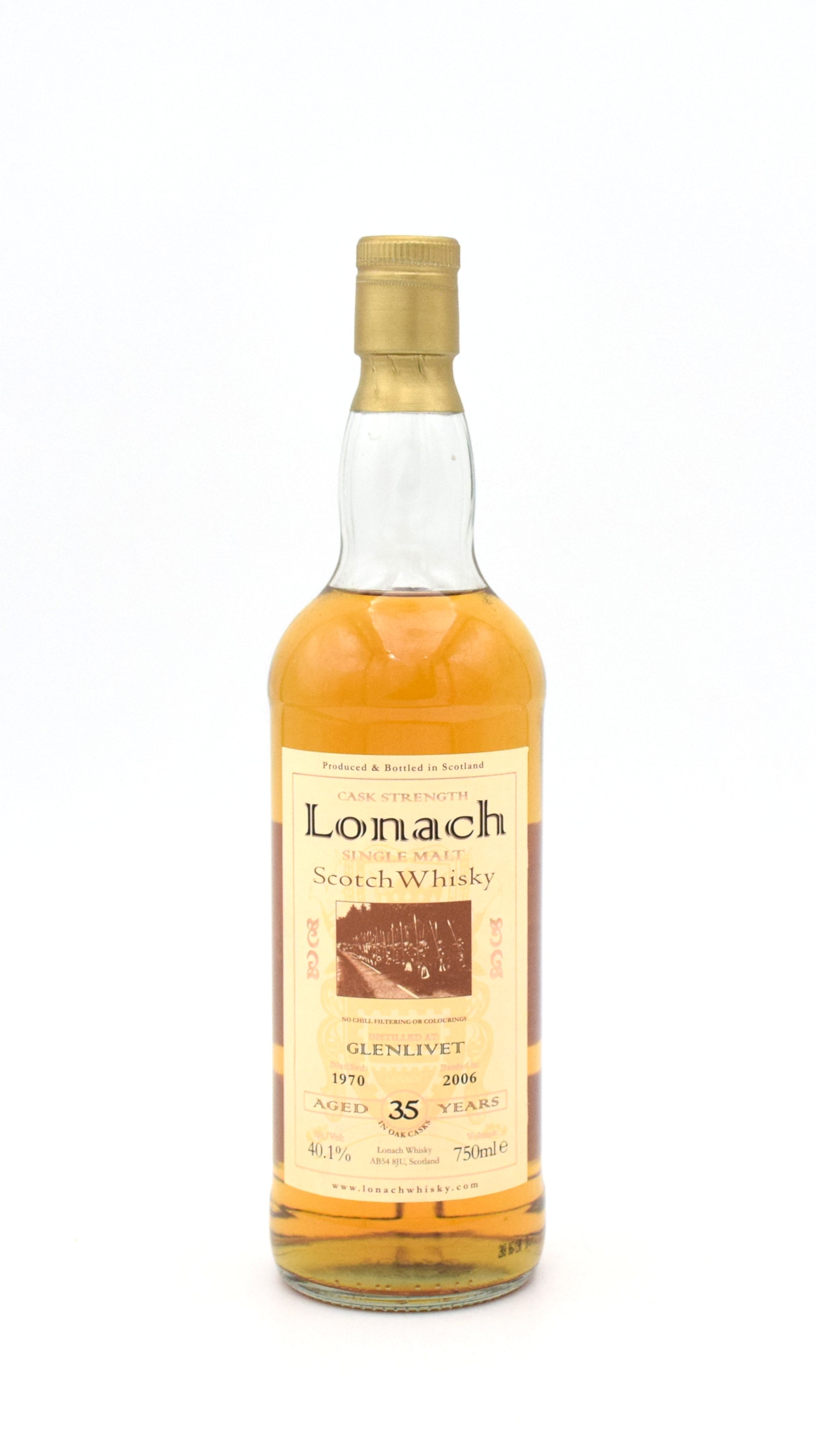 Glenlivet 35 Year Scotch Whisky, Lonach (1970 Release) – FineLiquors