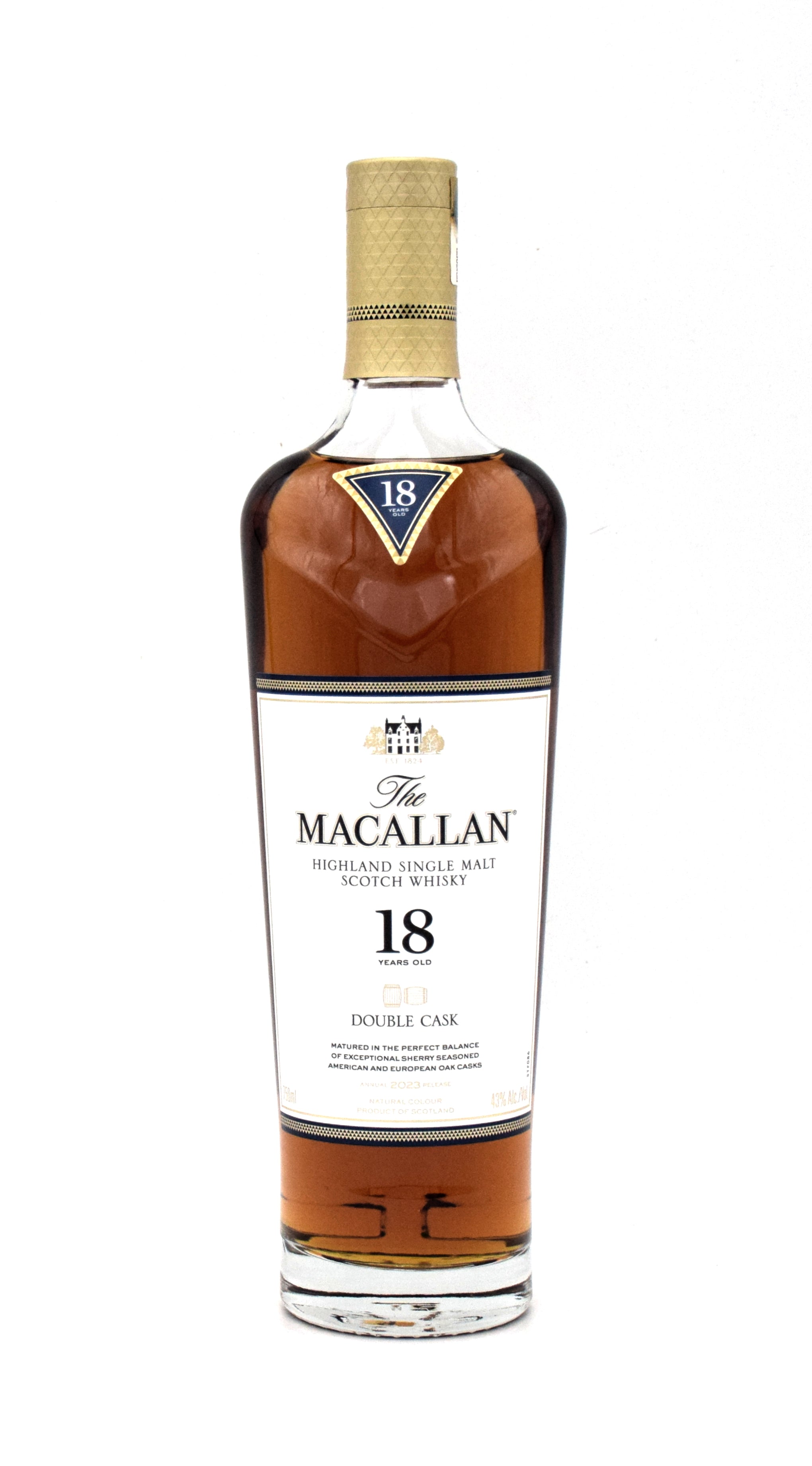 Macallan 18 Year 'Double Cask' Single Malt Scotch Whiskey (2023 Releas – FineLiquors
