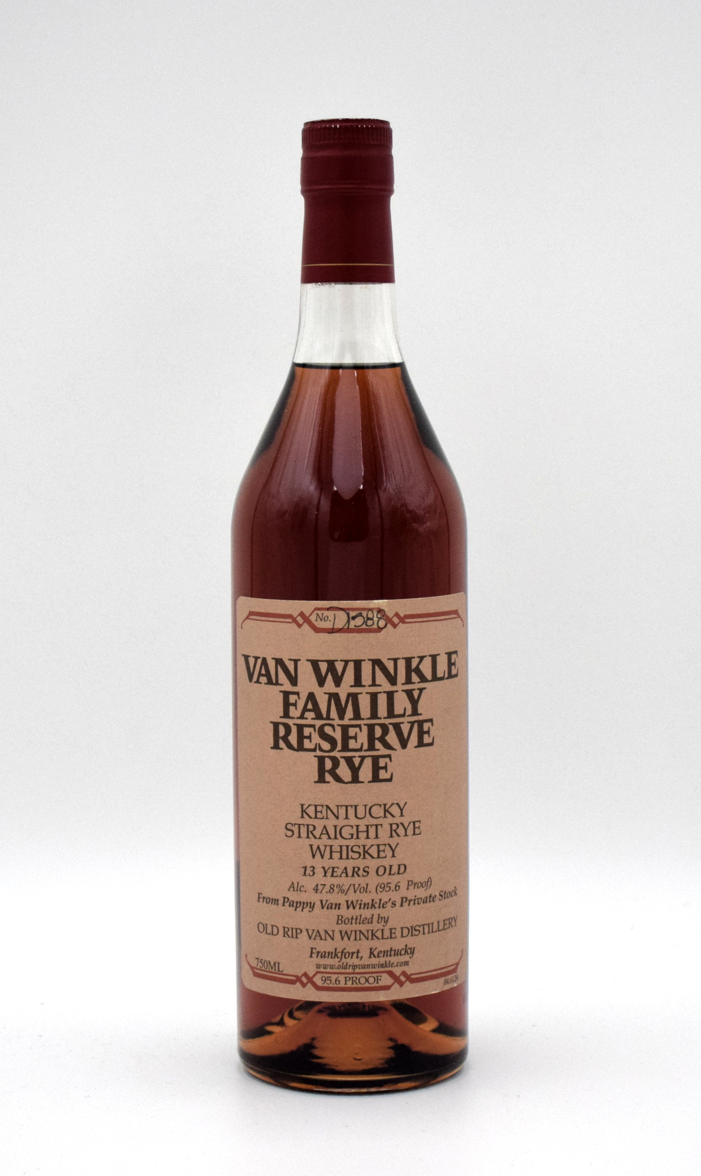 Pappy Van Winkle Family Reserve 13 Year Rye (2013 Release) – FineLiquors