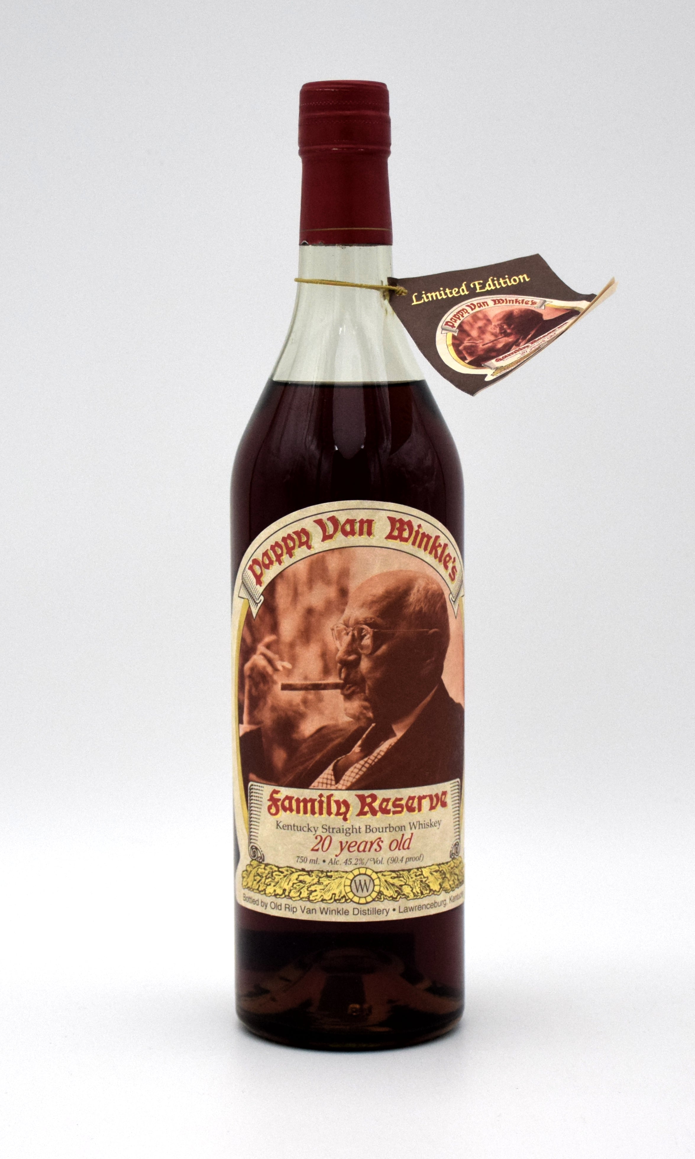 Pappy Van Winkle 20 Year Bourbon (Lawrenceburg) "Green Glass" – FineLiquors