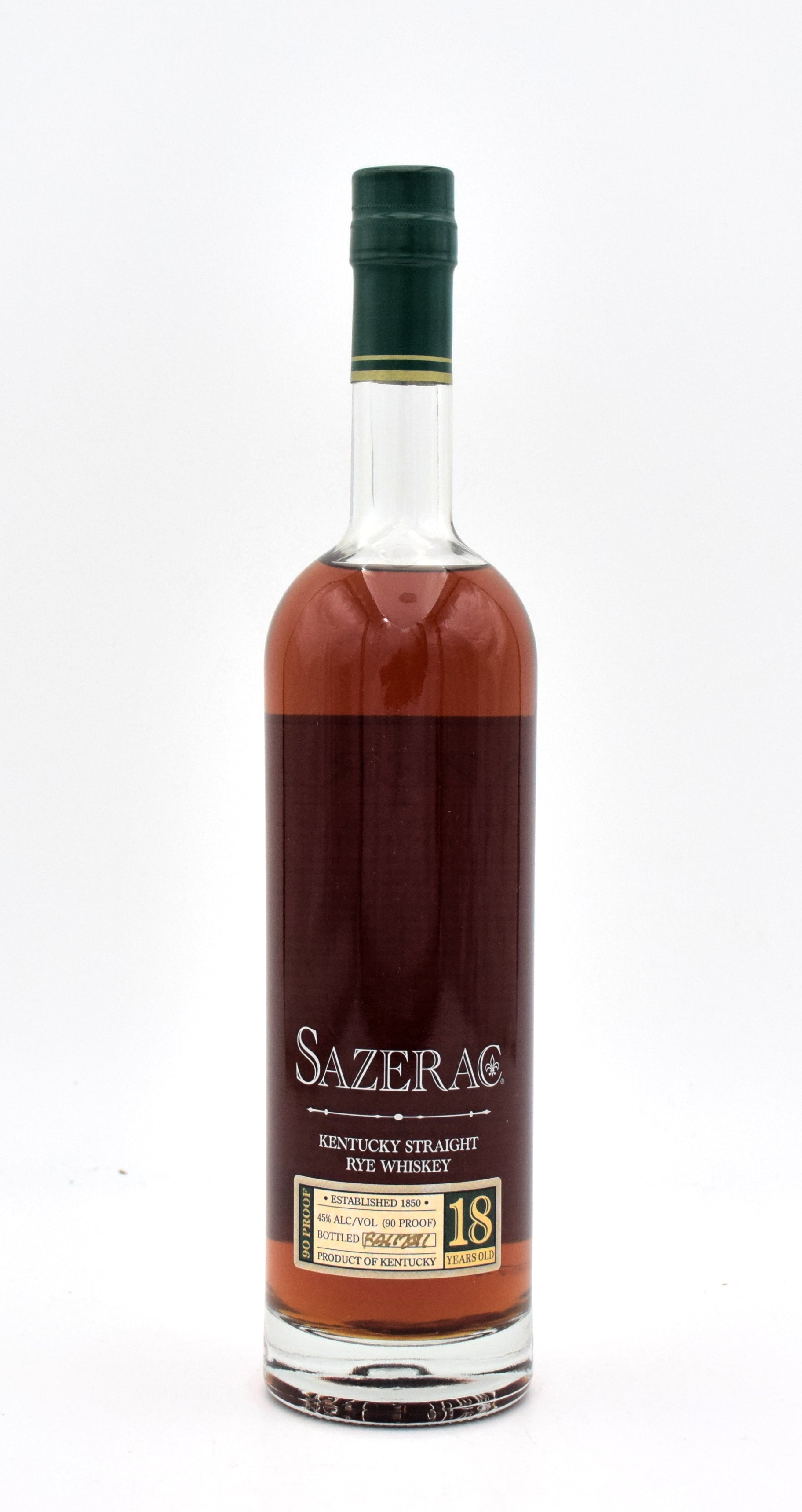 Sazerac 18 Year Rye Whiskey 2011 Release – FineLiquors