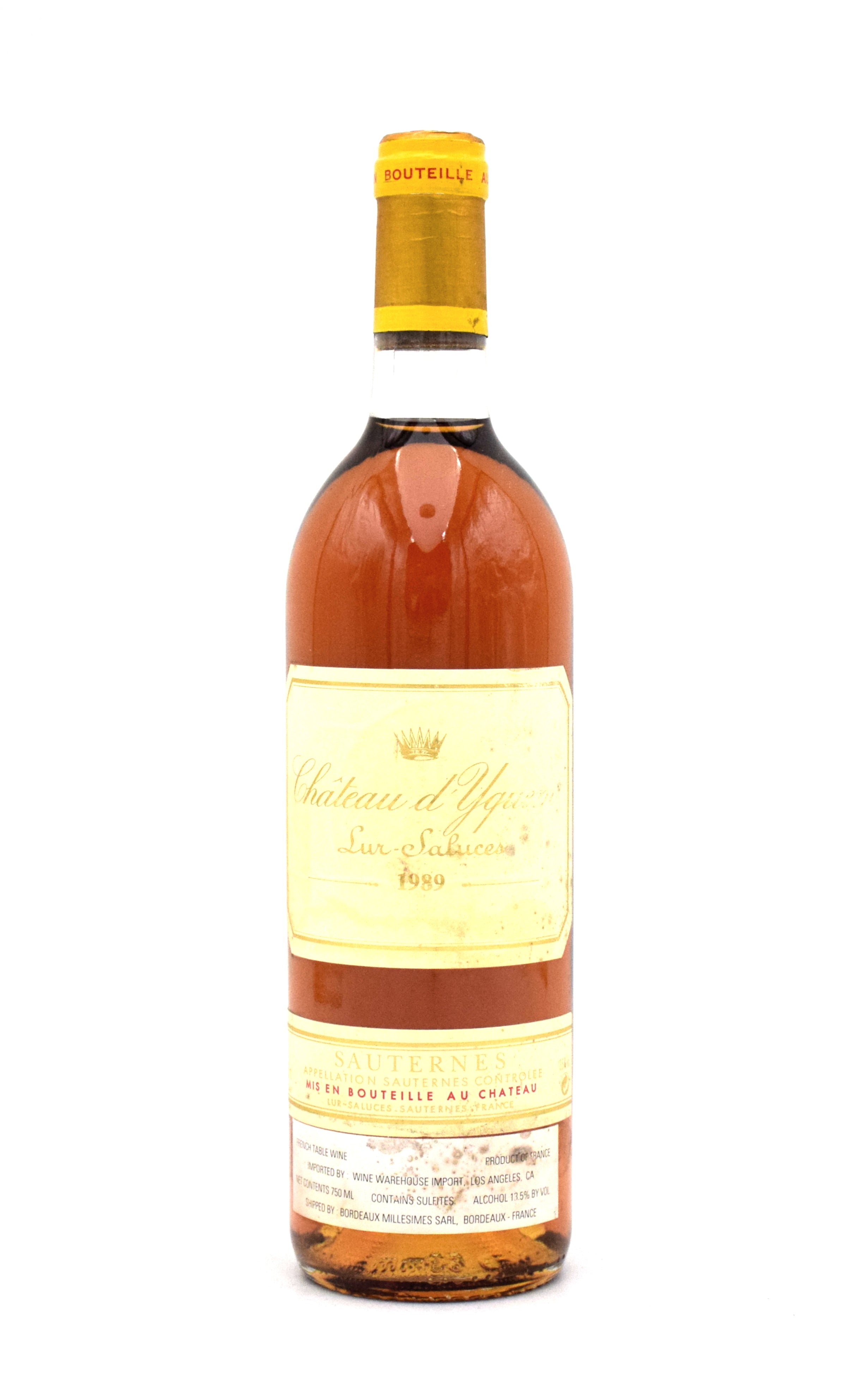 1989 Chateau d'Yquem (Slightly Scuffed Label) – FineLiquors