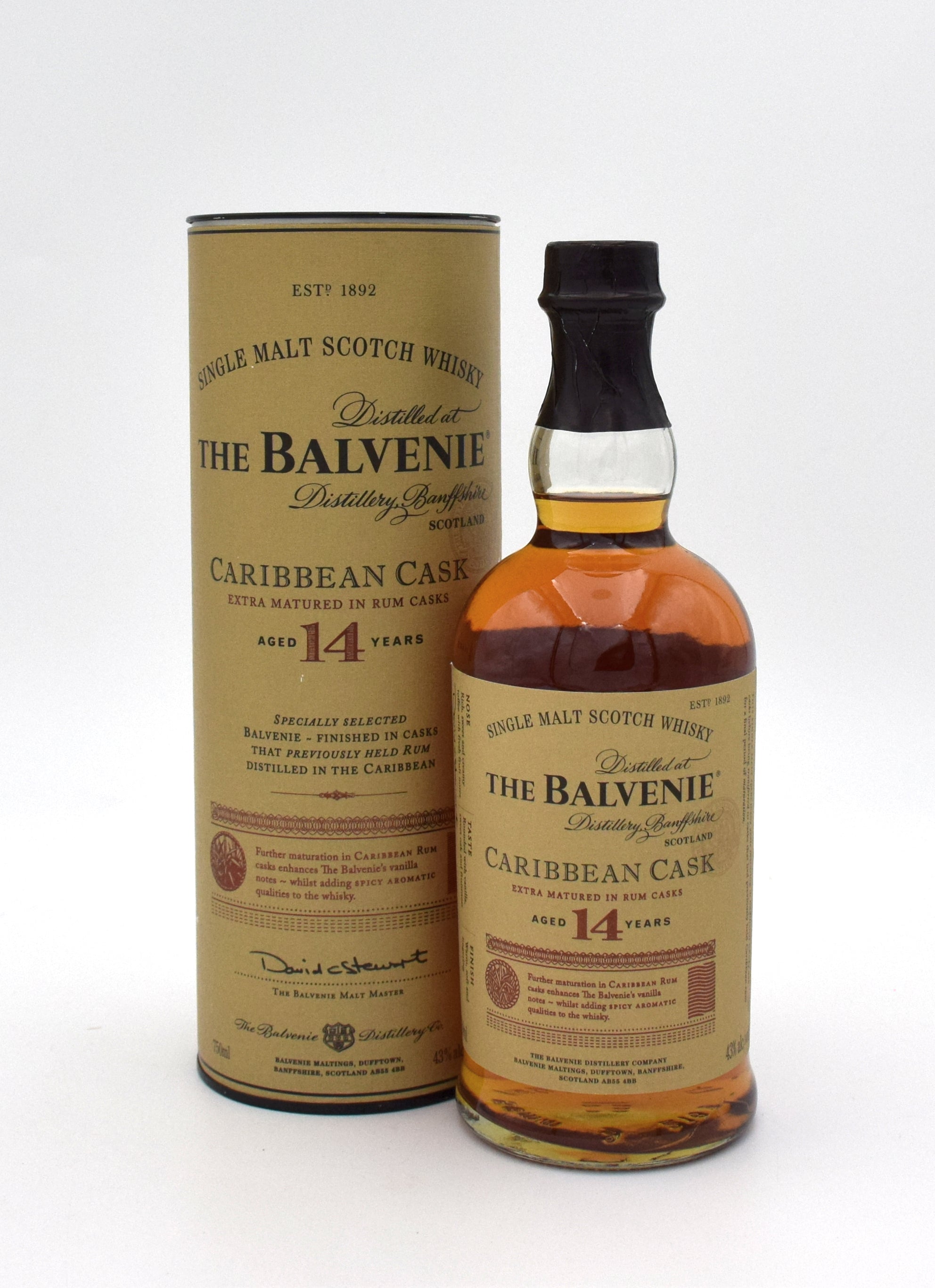 Balvenie Caribbean Cask Rum Cask 14 Year Scotch Whisky – FineLiquors