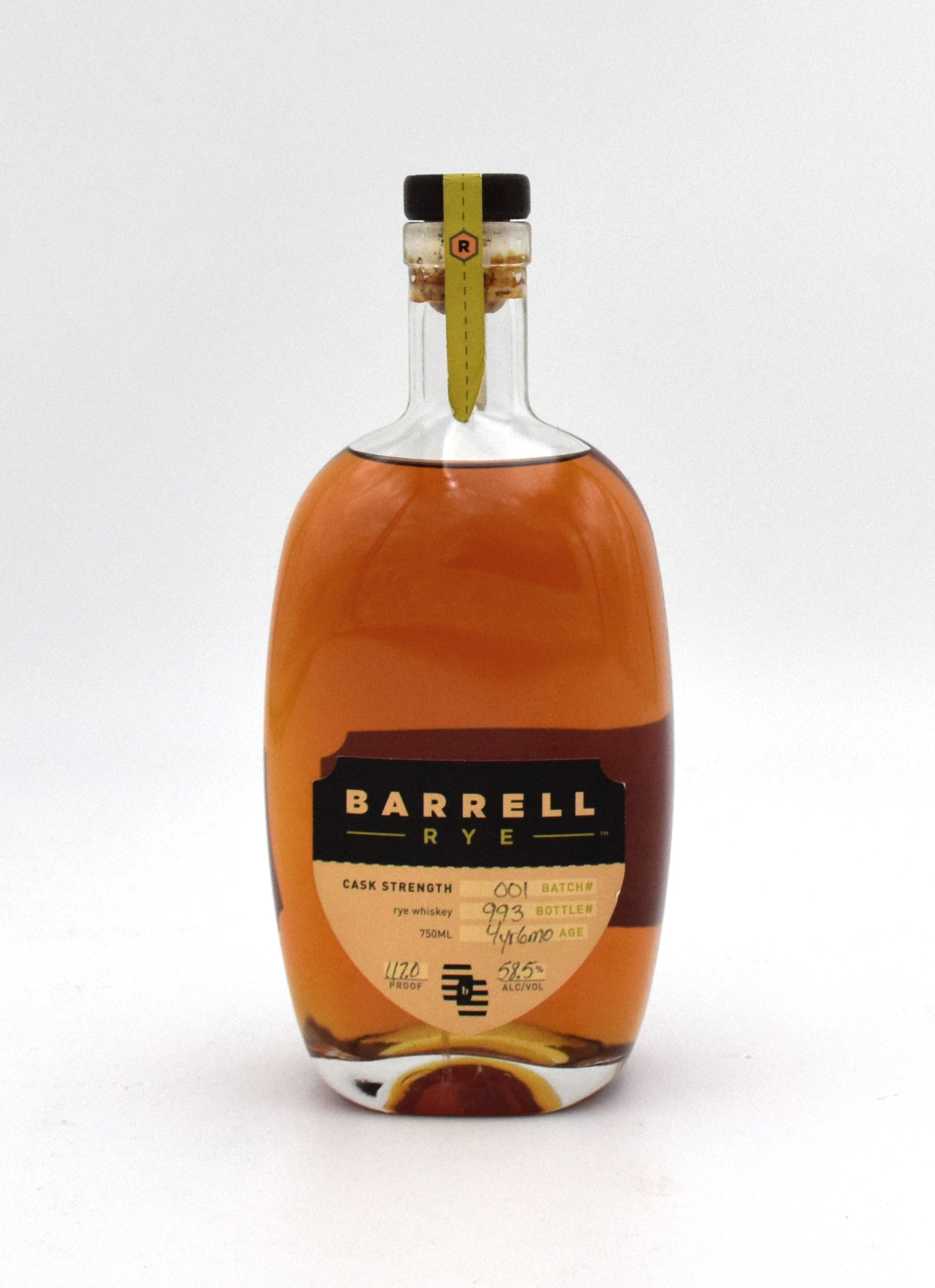 Barrell Craft Spirits ' Cask Strength' Rye Whiskey (Batch 1) – FineLiquors