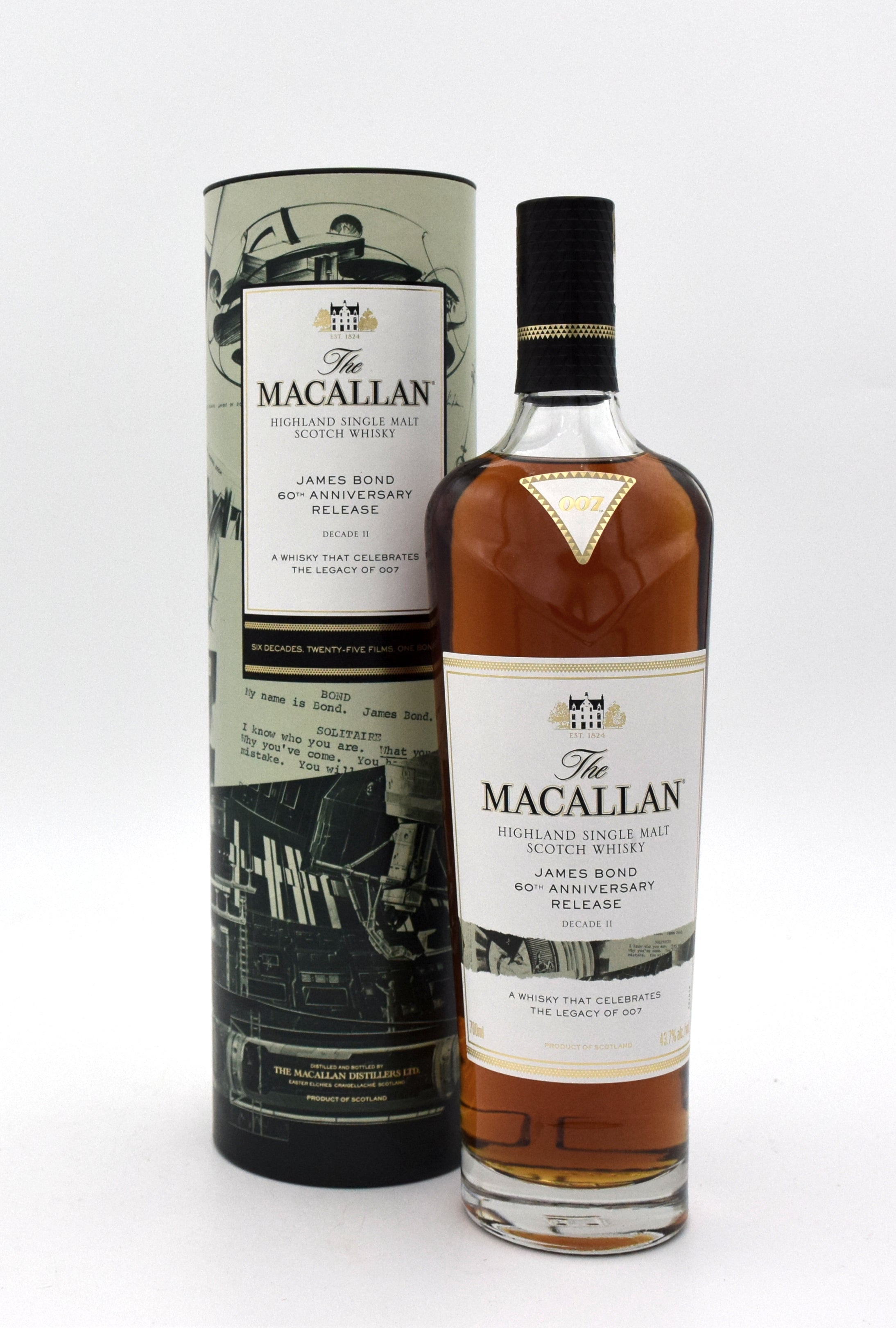 Macallan James Bond 60th Anniversary Decade II Edition Scotch Whisky ...