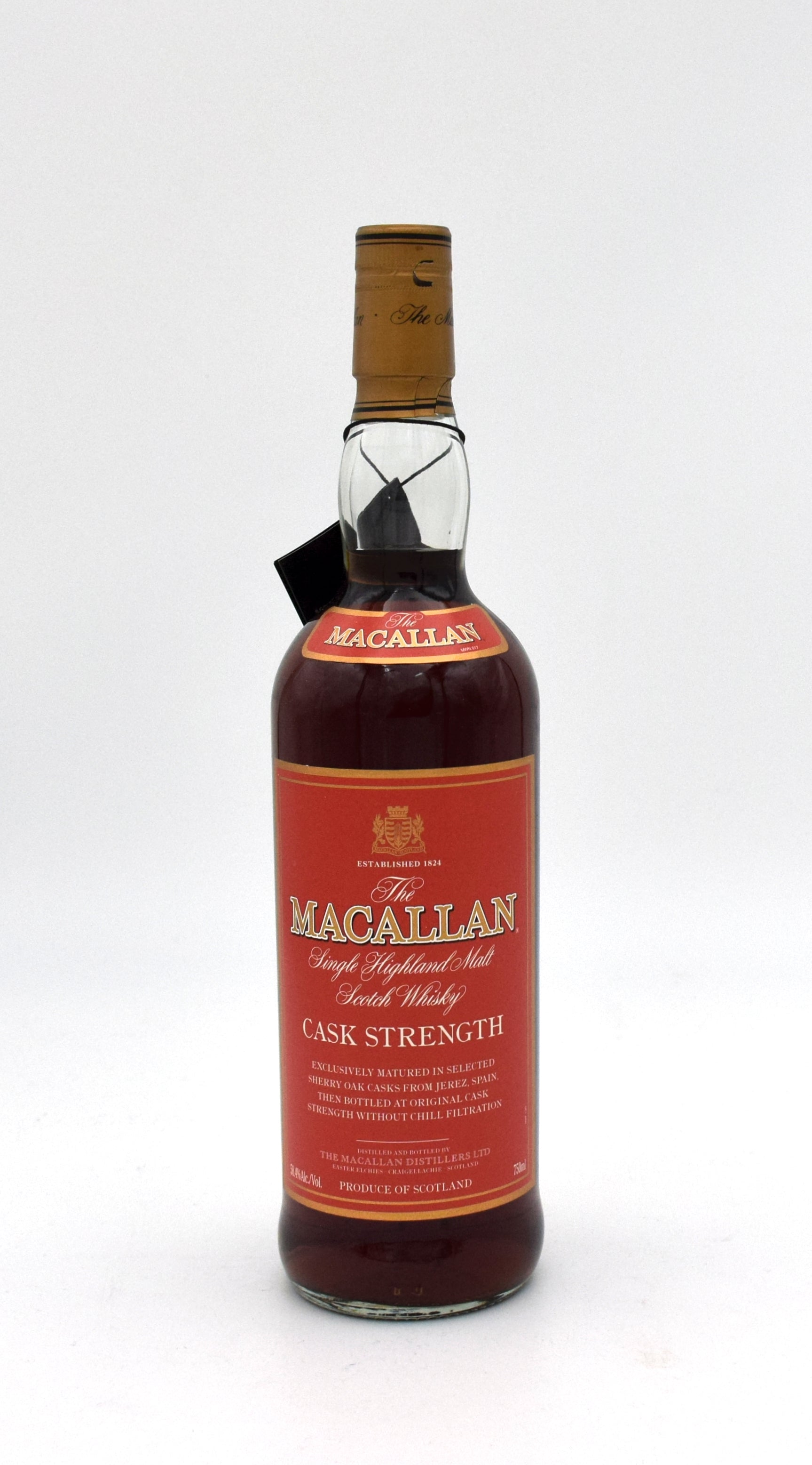 Macallan Cask Strength Scotch Whisky (Red Label) – FineLiquors