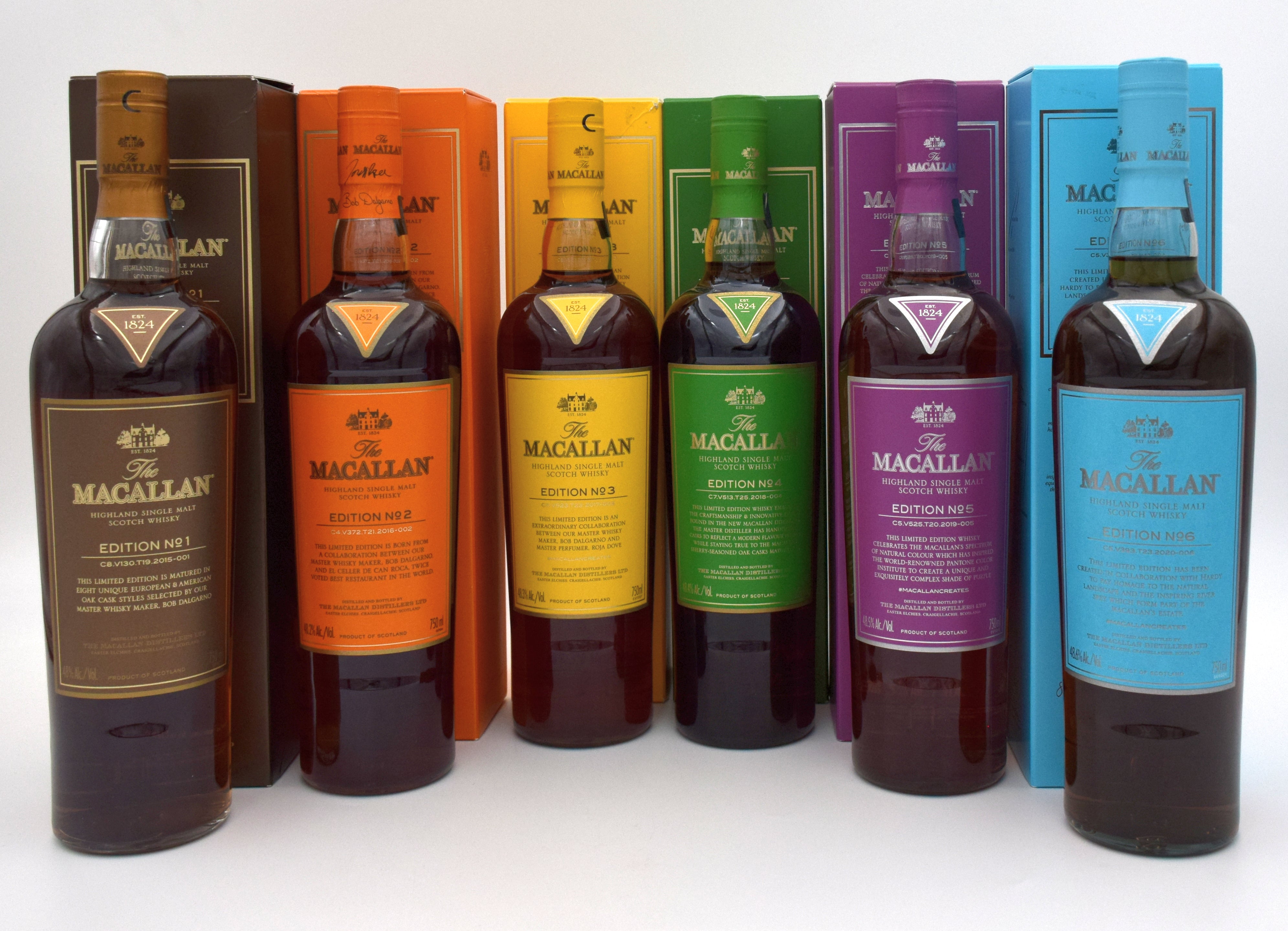 Macallan Edition 'No 1-6 Assortment Set' Single Malt Scotch – FineLiquors