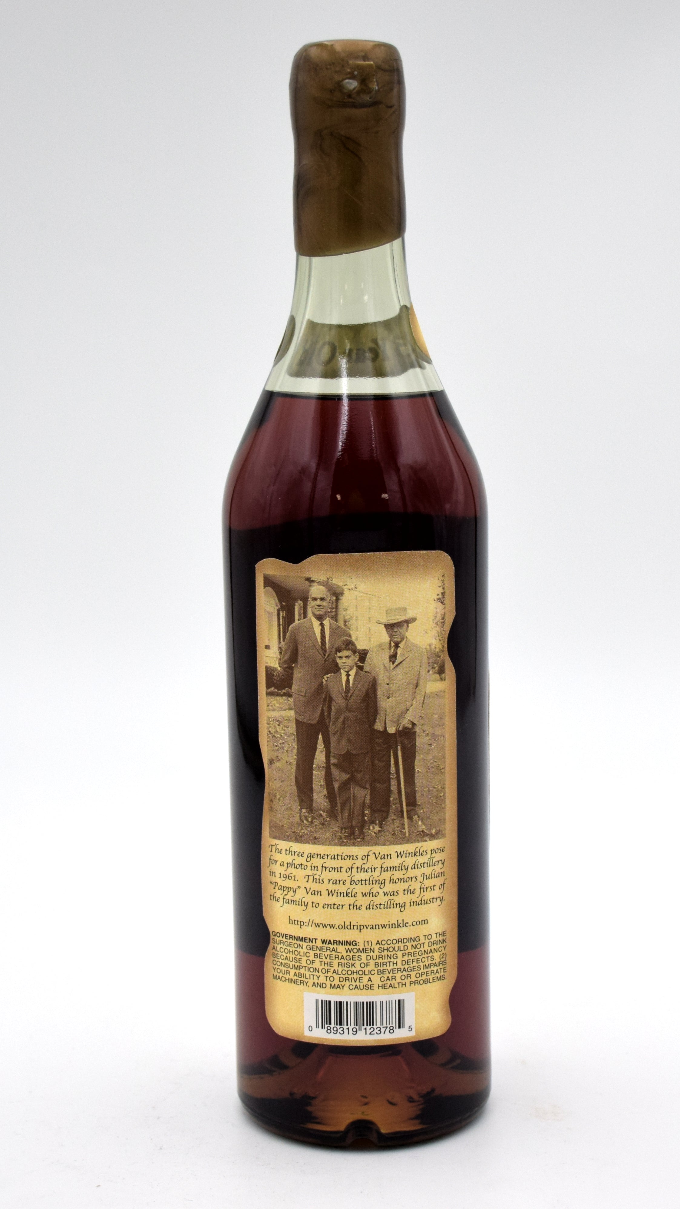 Pappy Van Winkle 23 Year Old Bourbon (Gold Wax) "Green Glass" Lawrence ...