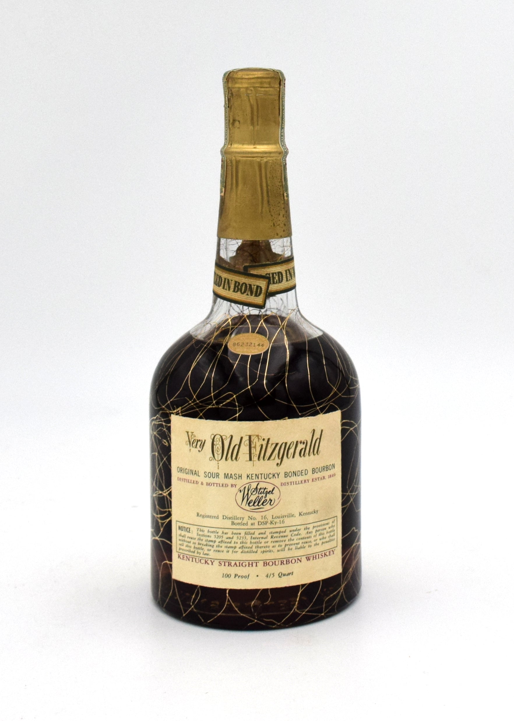 Very Xtra Old Fitzgerald 'Bottle in Bond' 10 Year Old Bourbon (1956 Vi ...