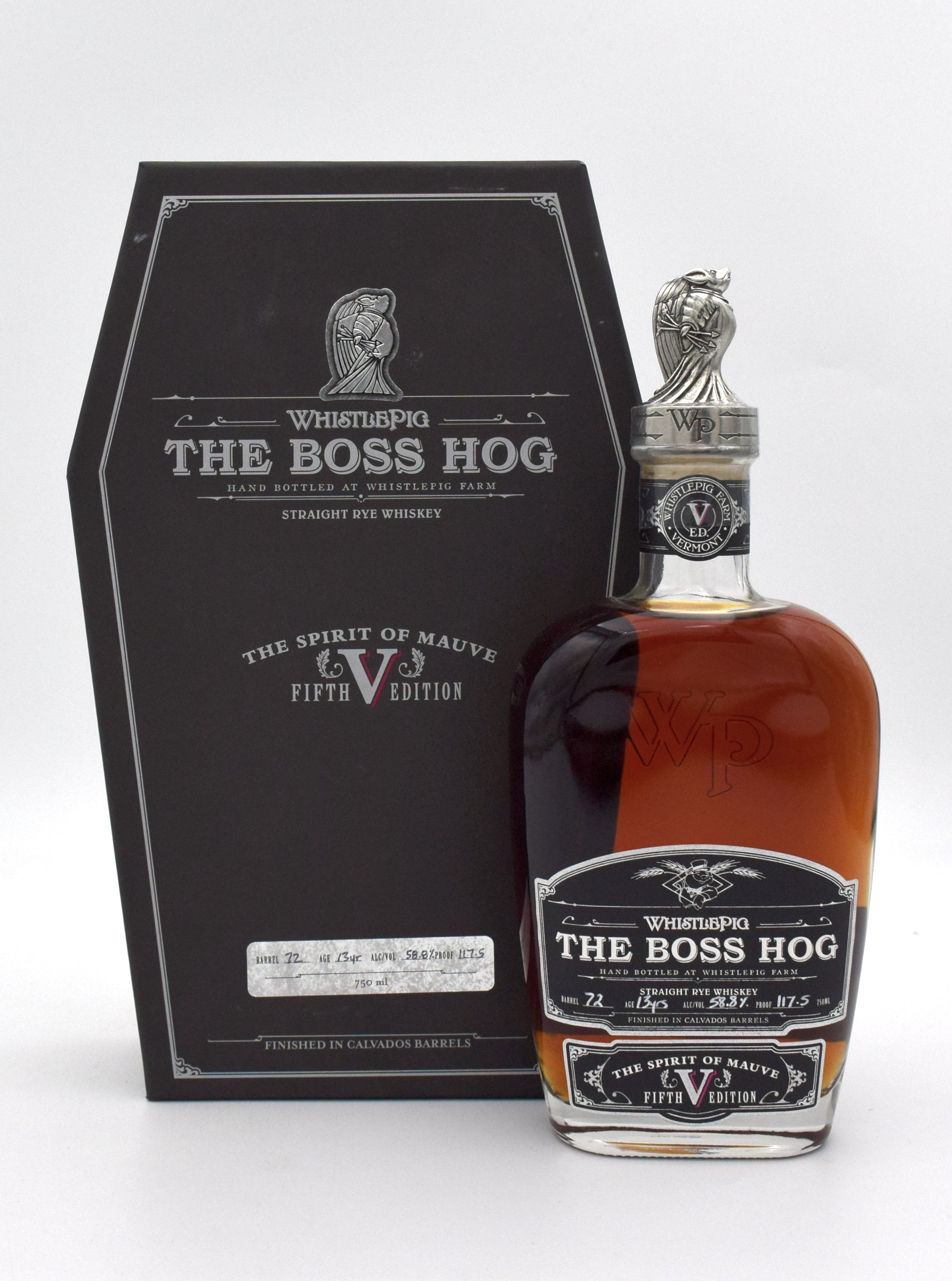 WhistlePig The Boss Hog 5th Edition 'The Spirit of Mauve' Rye Whiskey ...